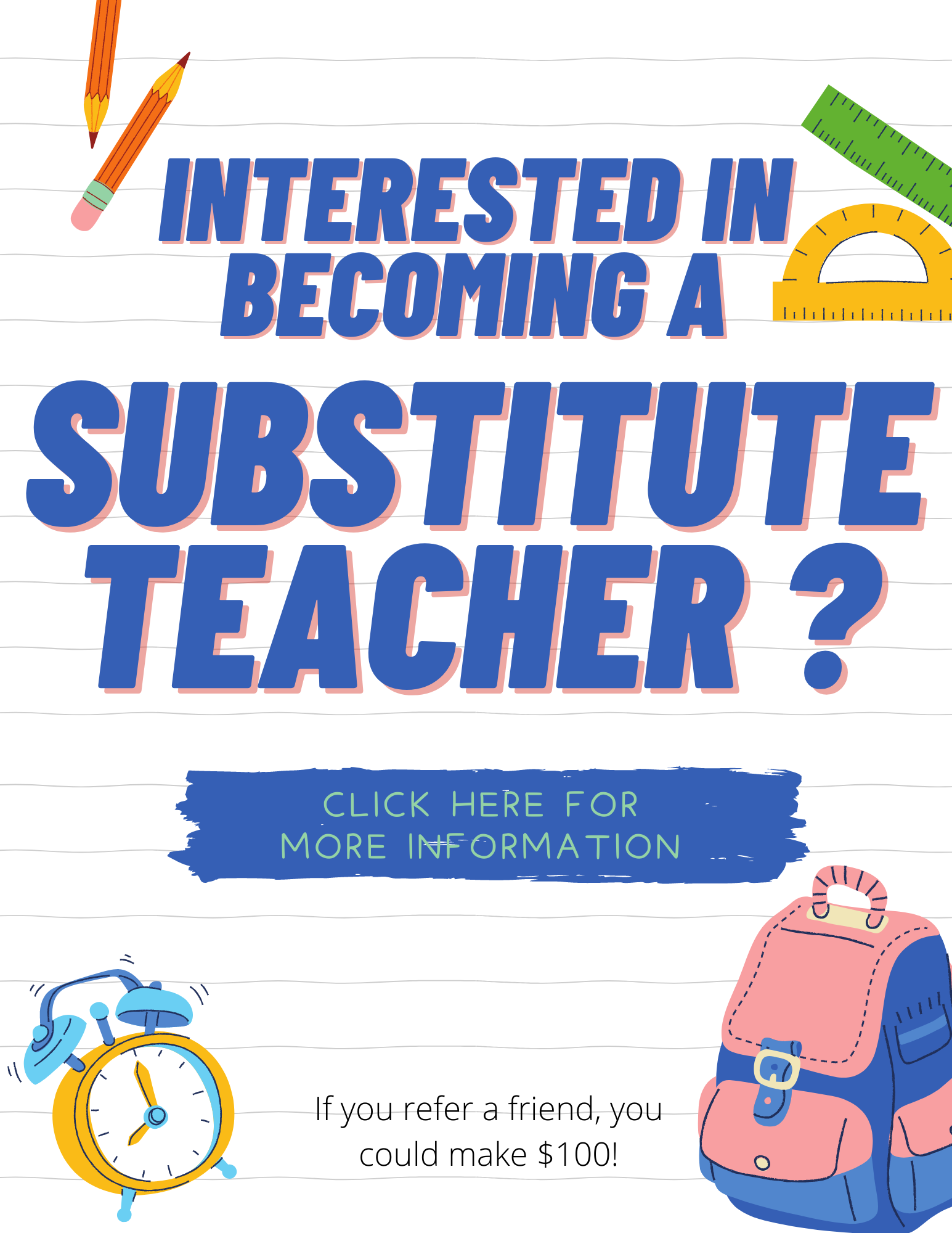 Substitute Teacher Information – Human Resources – Greene County Schools