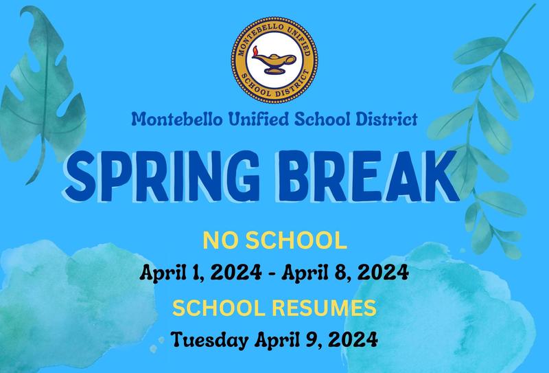 Have a Safe and Healthy Spring Break! | Bella Vista Elementary