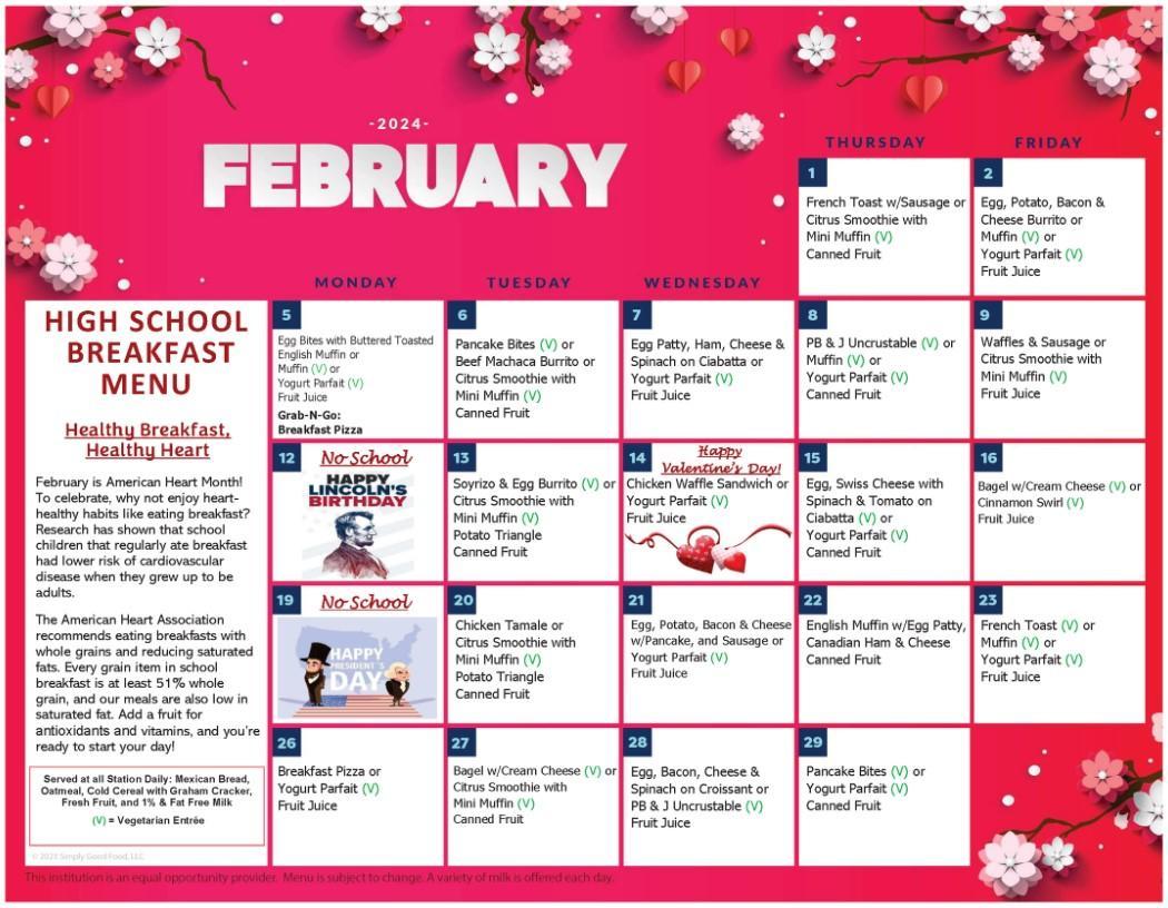 Breakfast/Lunch Menu – Parents/Students – Applied Technology Center ...