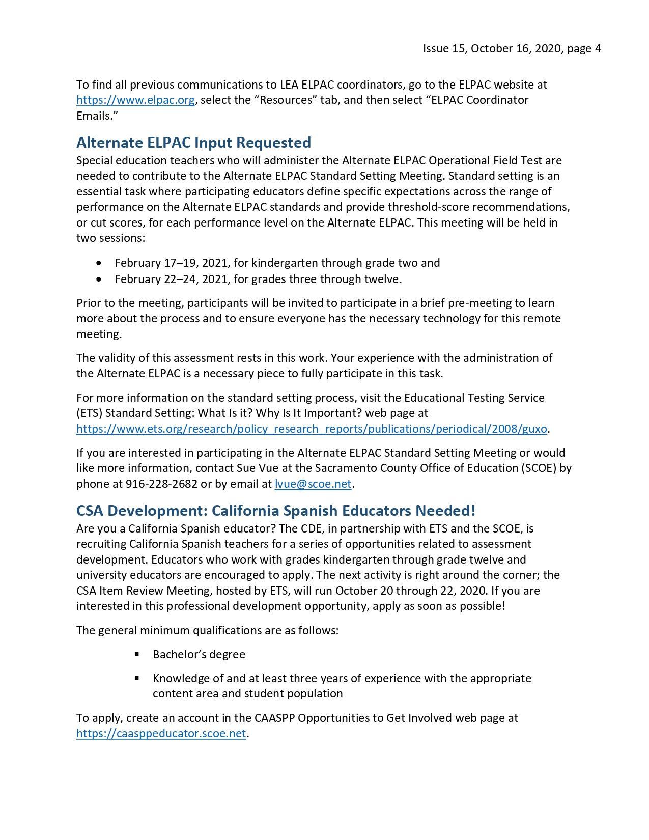 English Language Development (ELD) – Assessment and Accountability ...