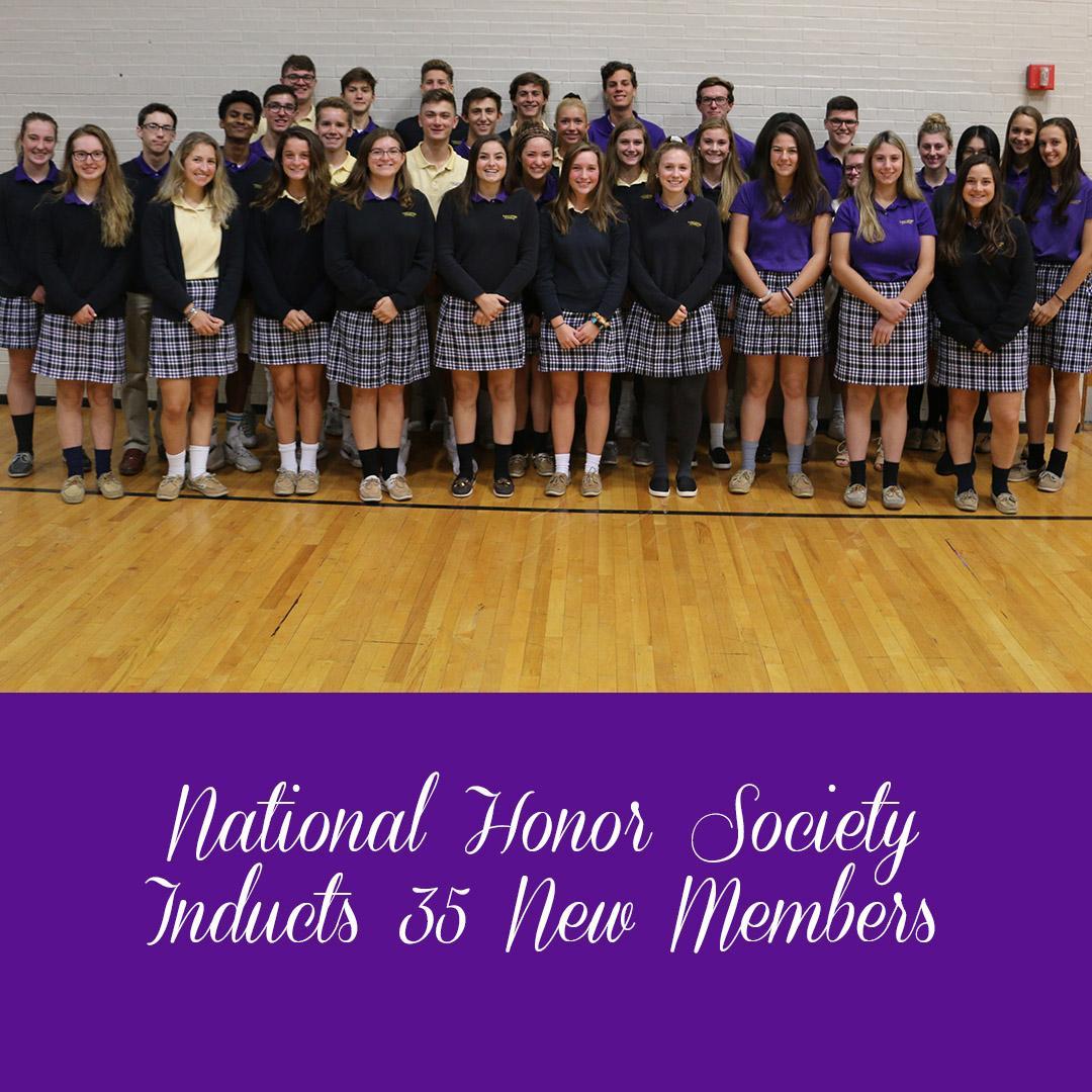 Thirty-five Students Inducted into NHS | Lancaster Catholic High School