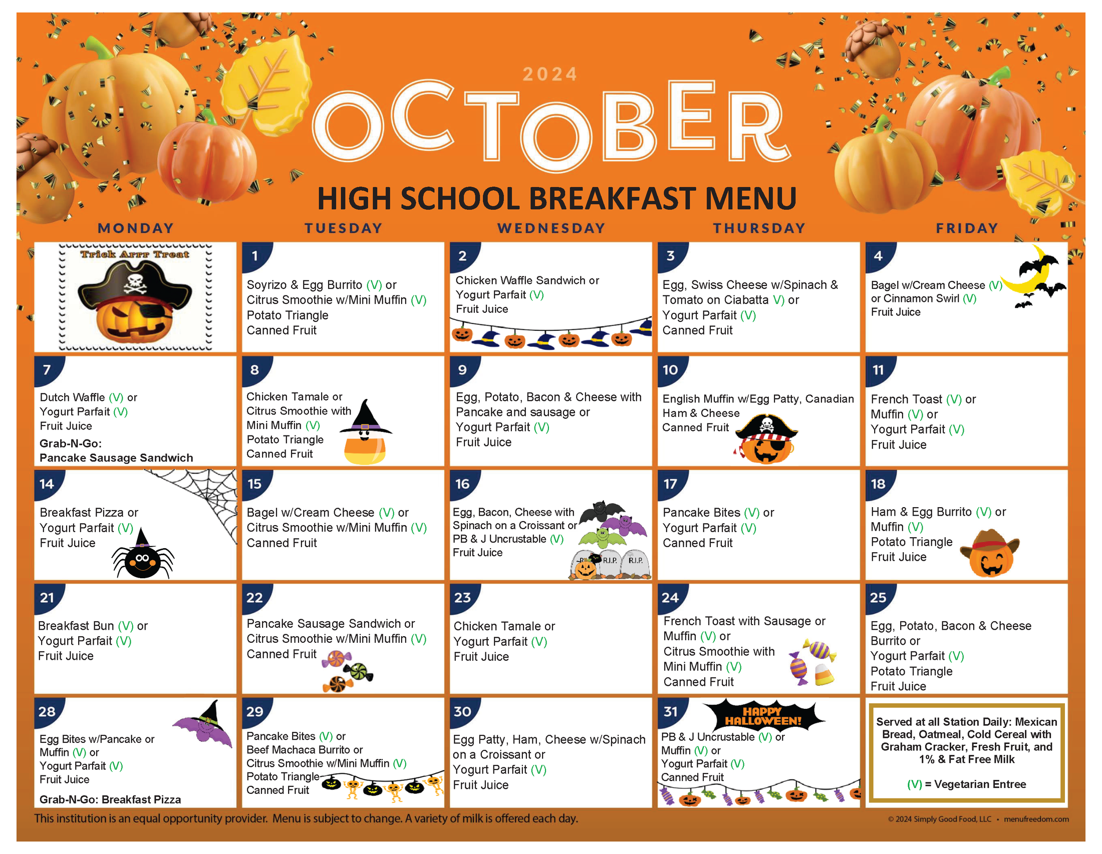Menus – Nutrition Services – Montebello Unified School District