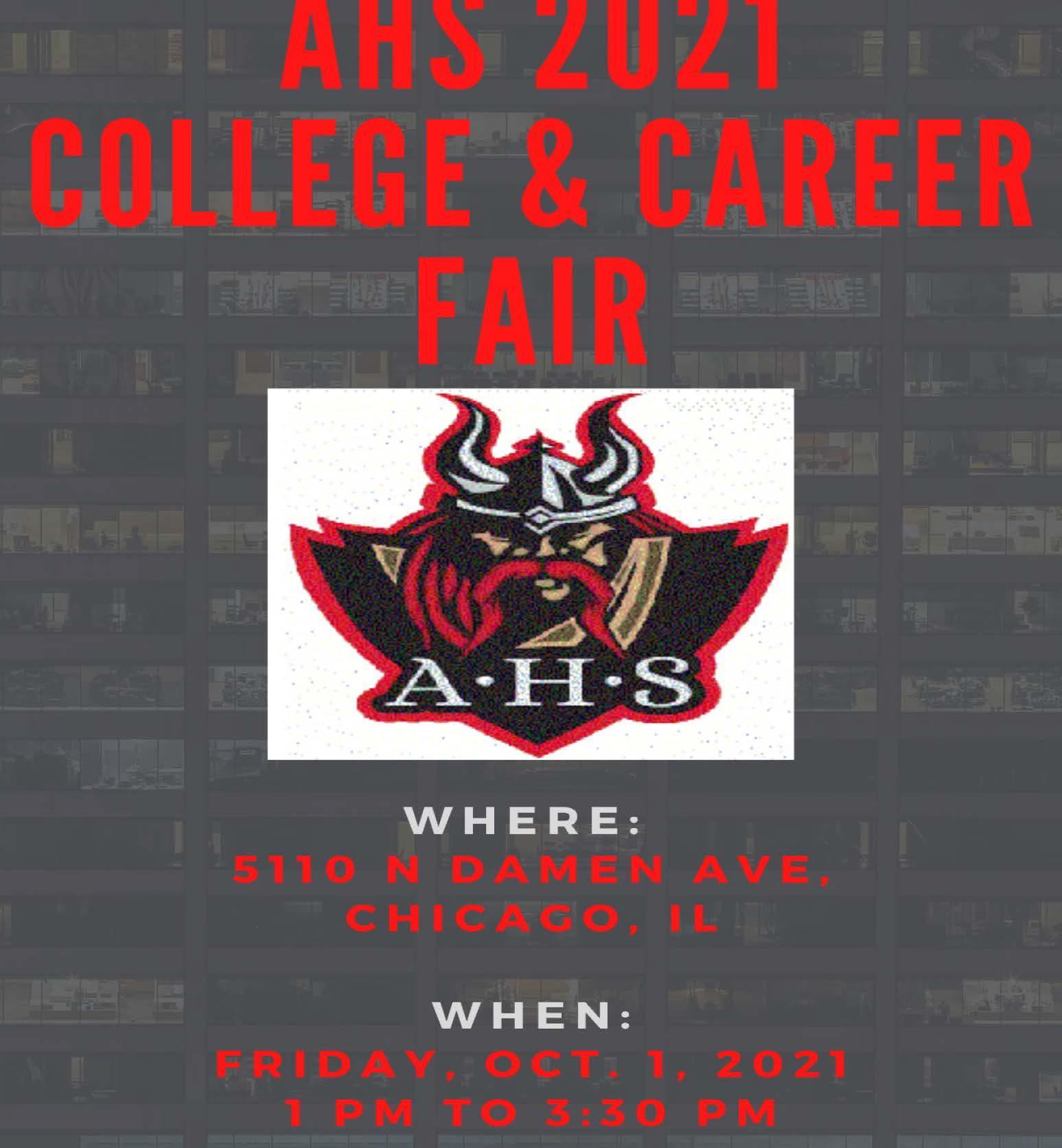 Get ready for the AHS College and Career Fair! | Amundsen High School
