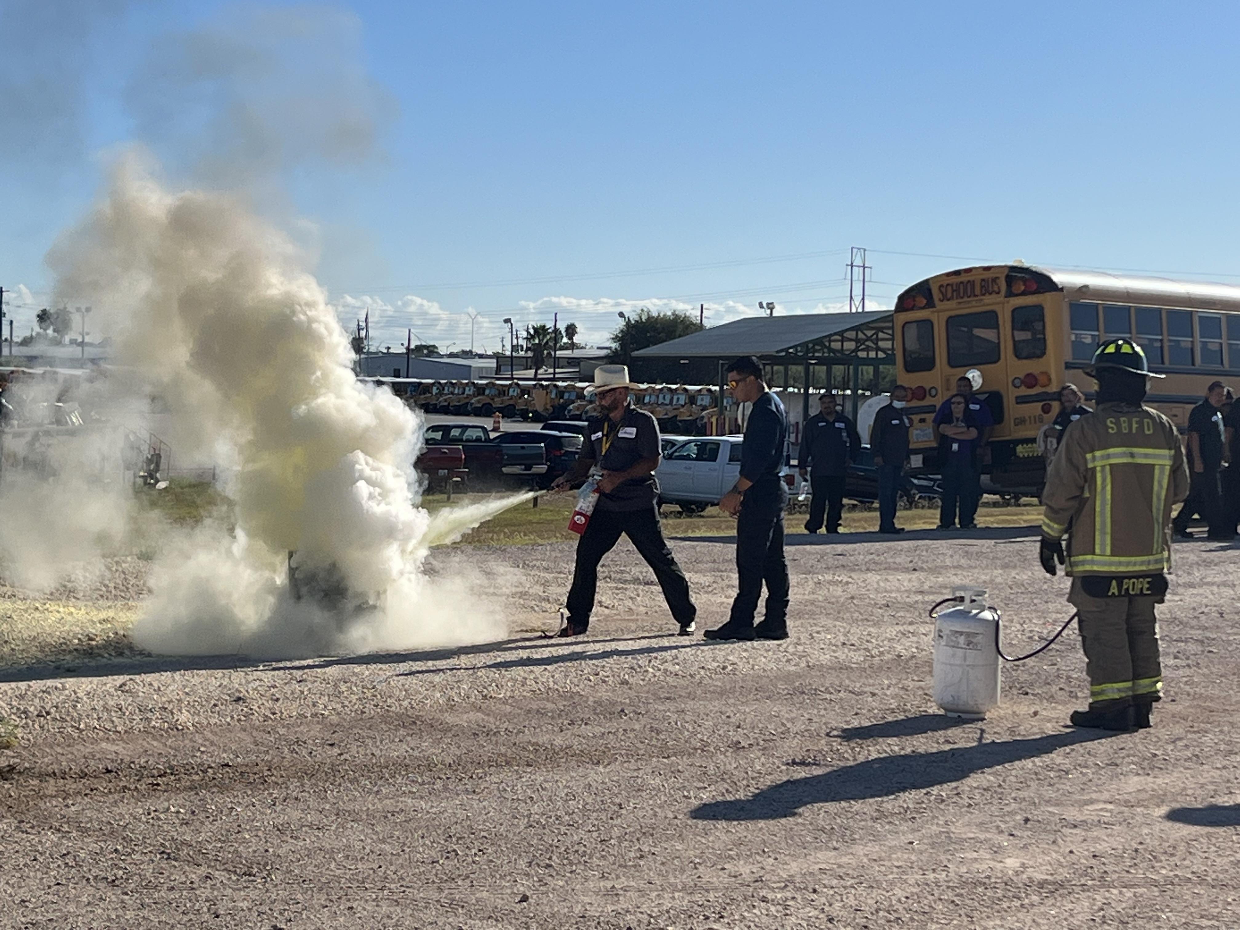 School Bus Fire Drill