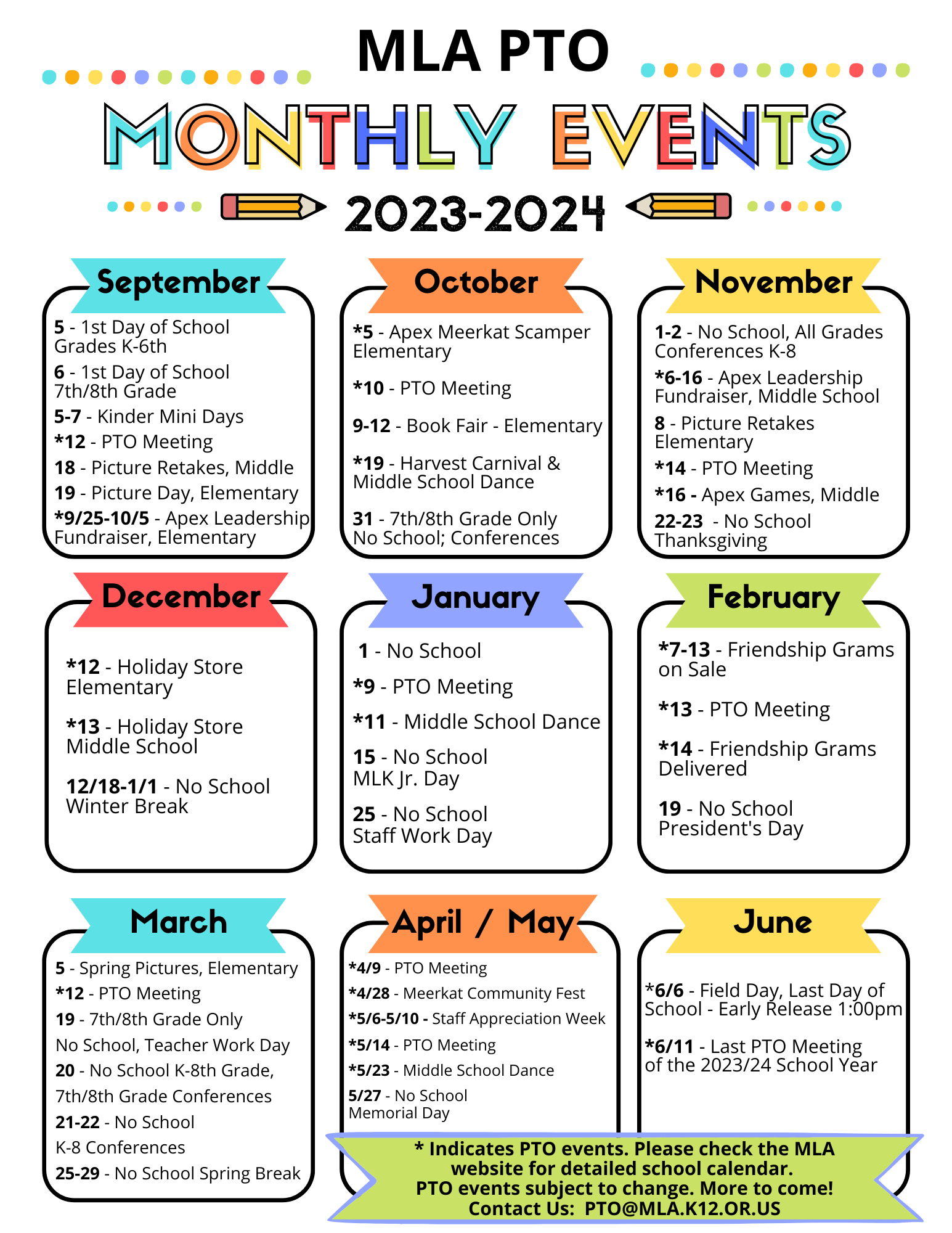 PTO (Parent Teacher Organization) - PTO - Multnomah Learning Academy