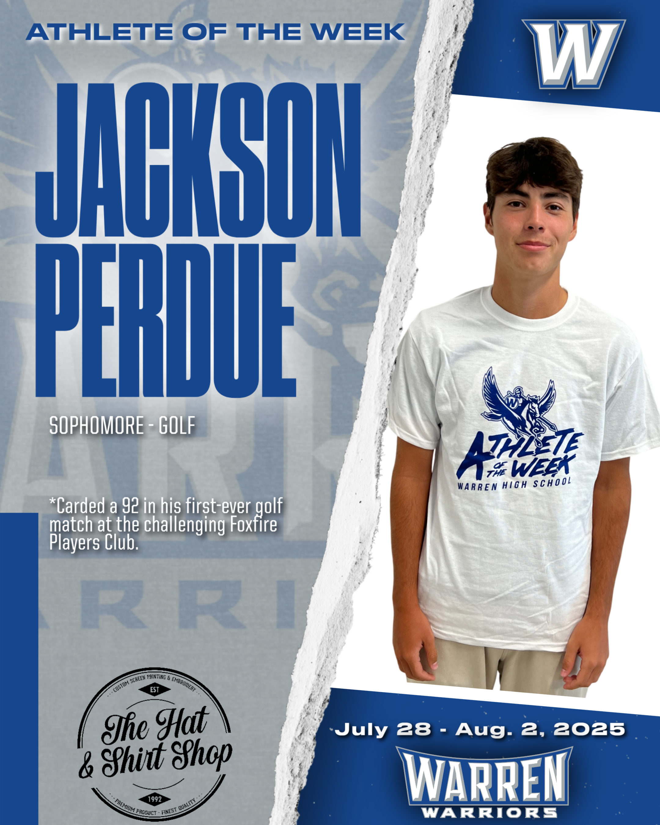 Athlete of the Week – Athletic Honors – Warren Local High School Athletics
