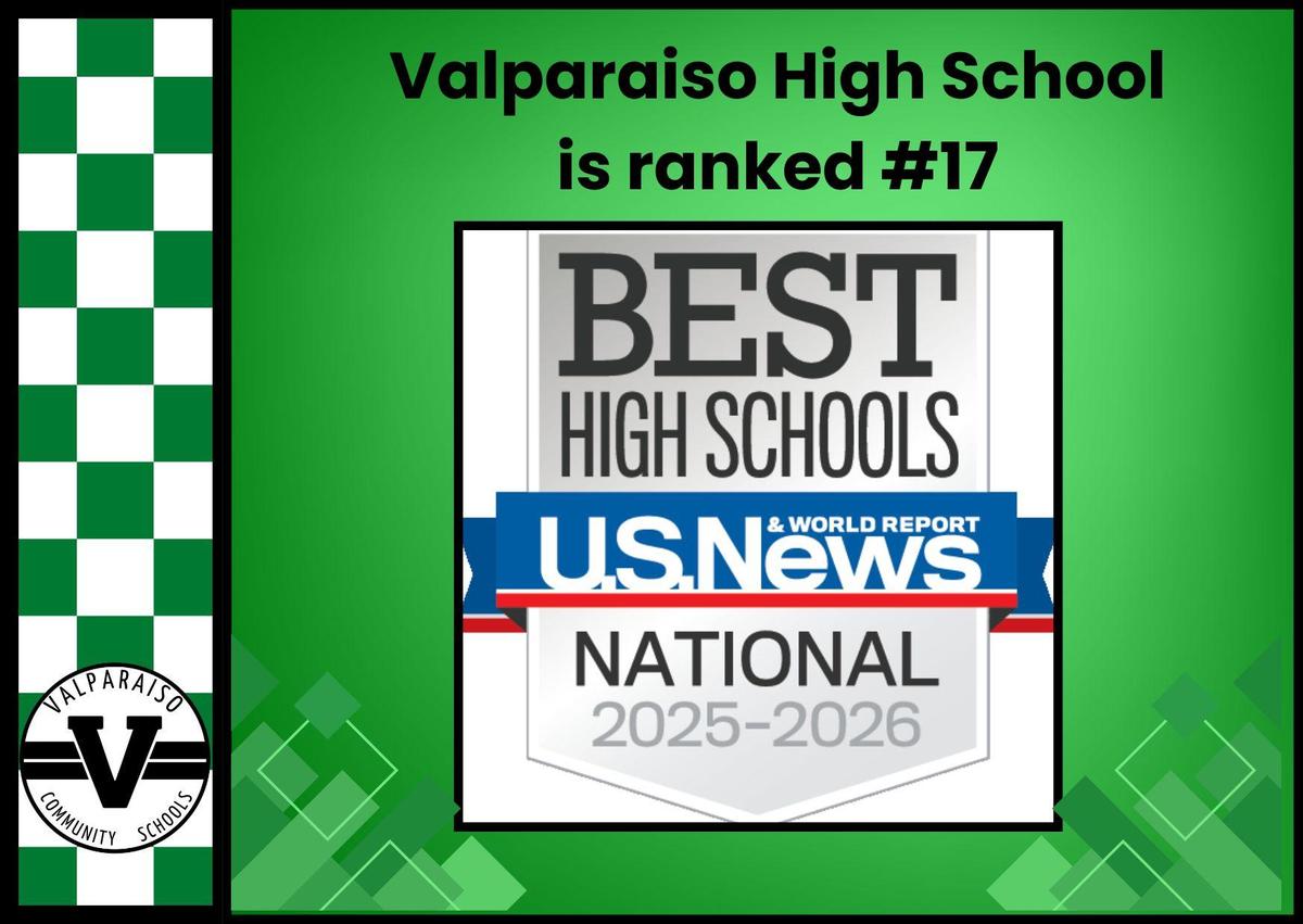 2025-2026 Best U.S. High School Rankings | Valparaiso Community Schools