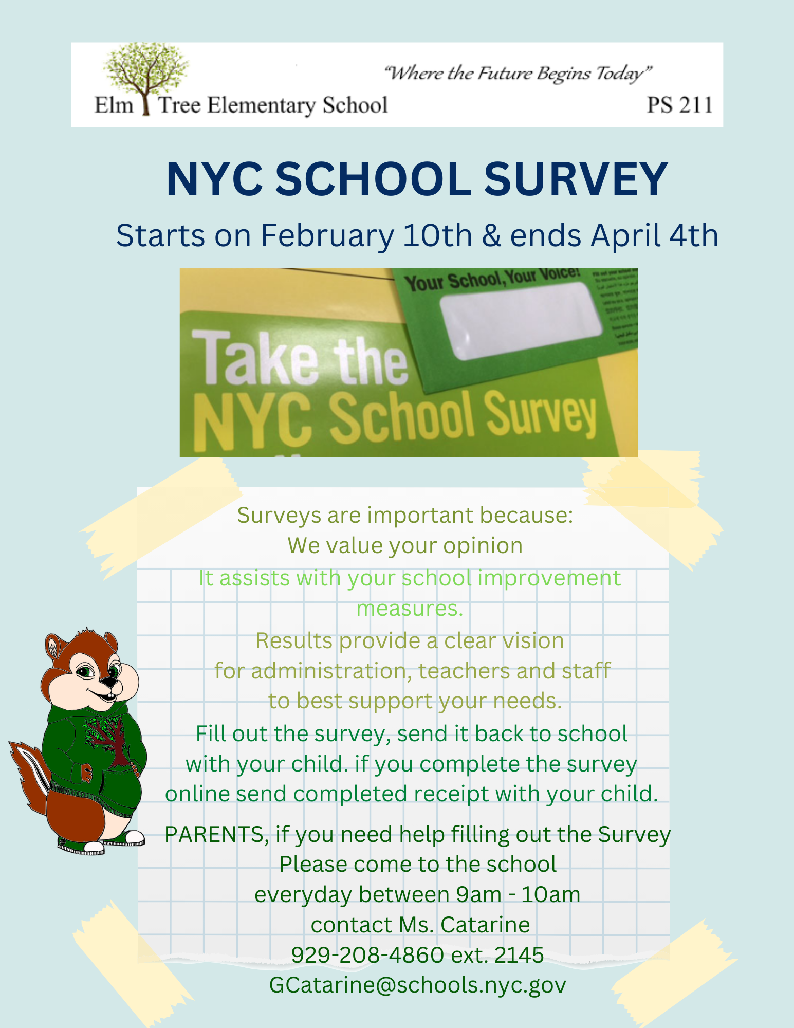 NYC School Survey 2025 – Your Voice Matters! – P.S. 211 News (Current ...