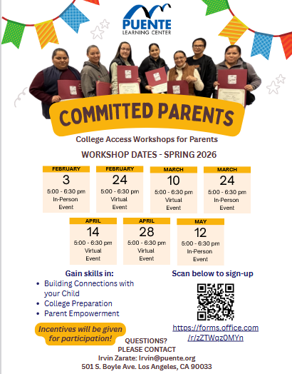 Meetings, Workshops, and Classes – Parent Center – Edward R Roybal ...