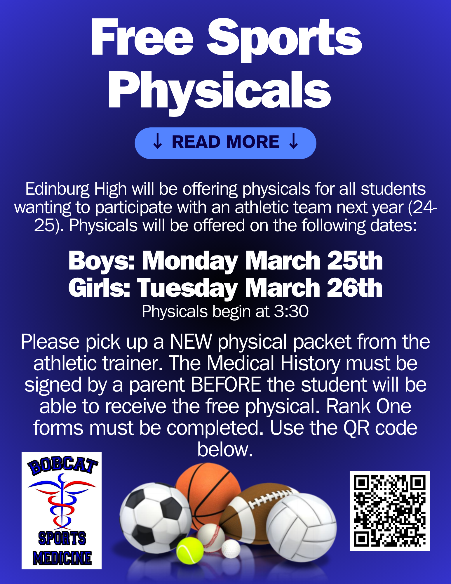 Sports Medicine – Athletics Department – Edinburg High School