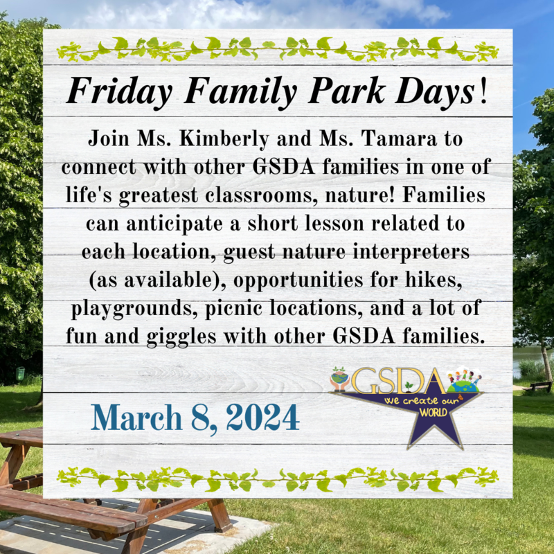 Family Park Day!! ~ 3/8/24 | Greater San Diego Academy Charter Homeschool