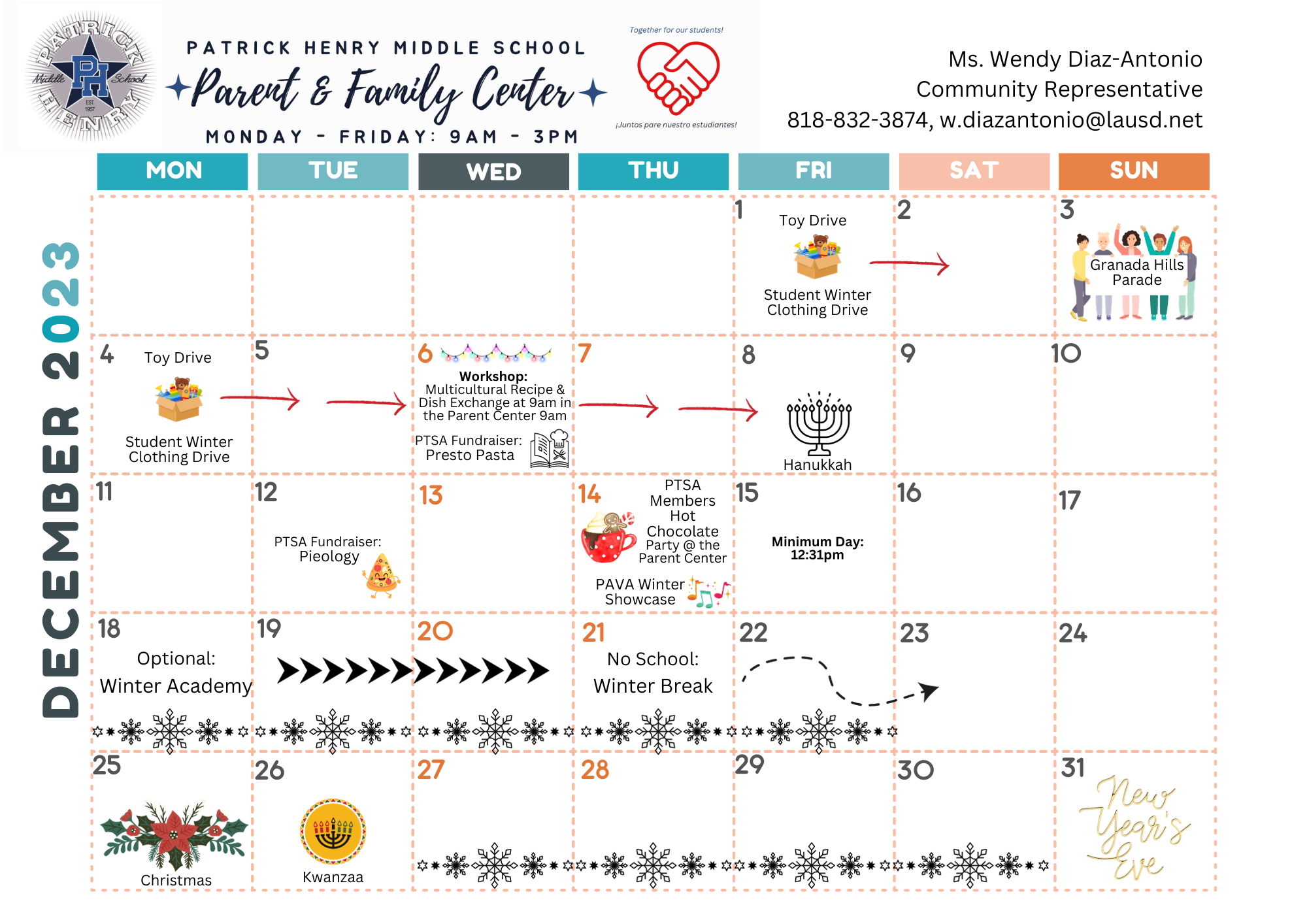 Parent Center – Parents – Patrick Henry Middle School