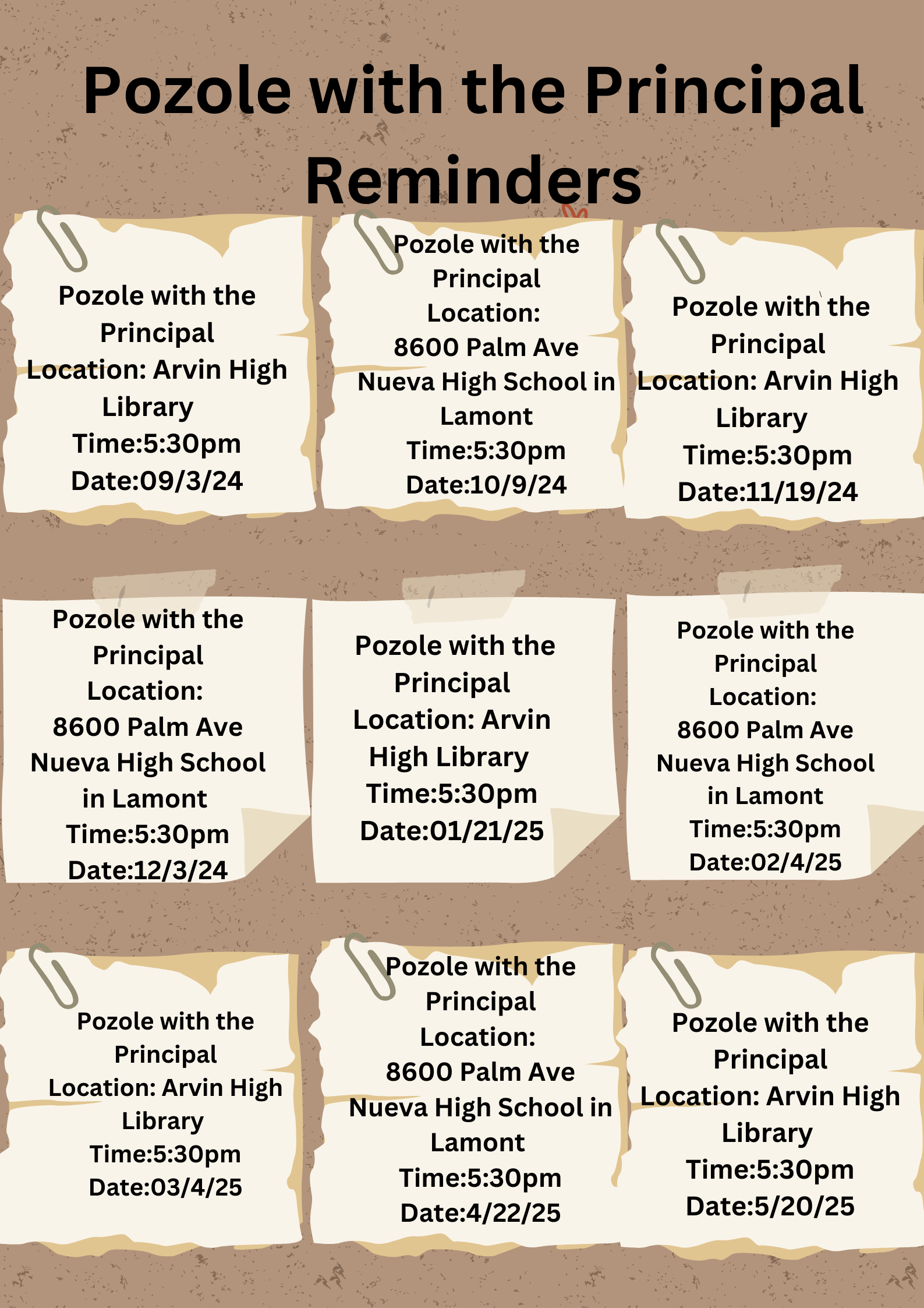 Centro de Padres/Parent Center – Resources – Arvin High School
