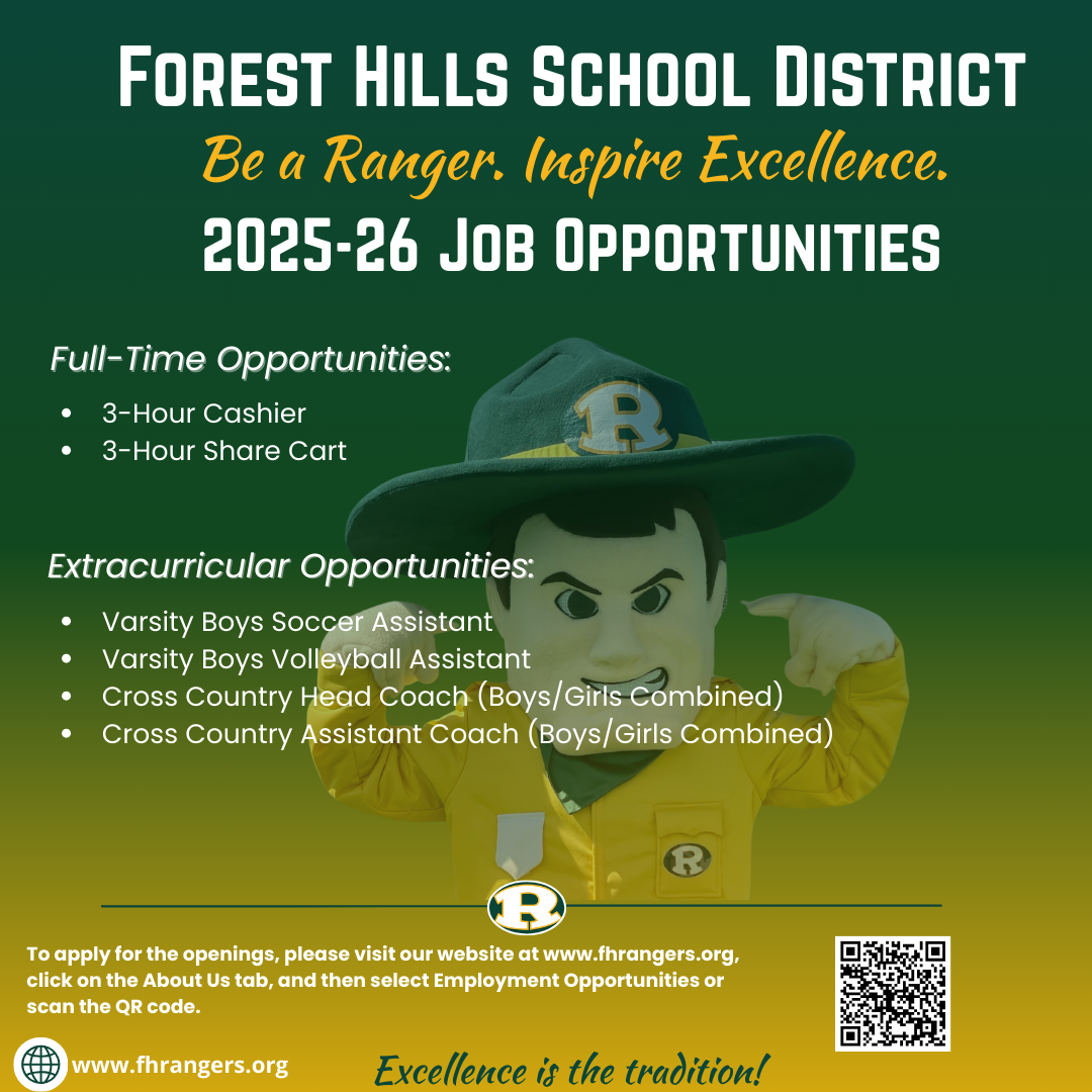 Current Vacancies – Employment Opportunities – Forest Hills School District