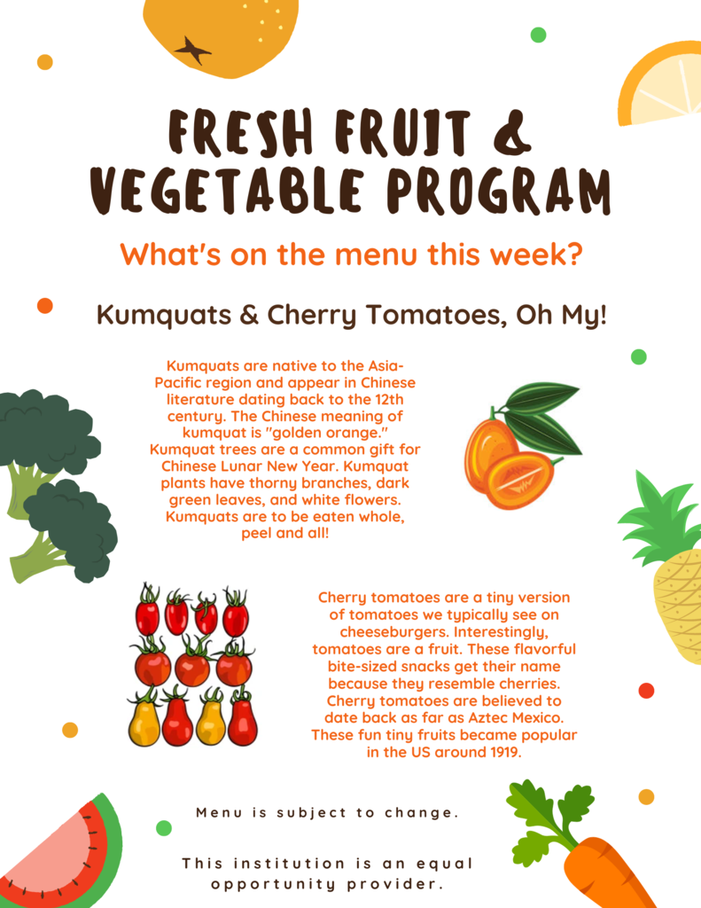 Fresh Fruit and Vegetable Program – Child Nutrition – Caldwell School ...
