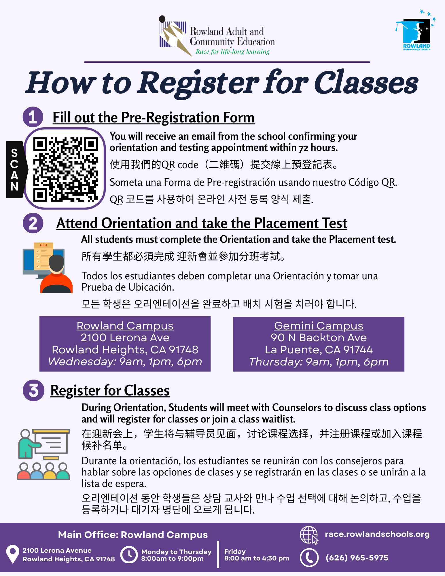 Register for ESL and Citizenship Preparation Classes – English as a ...
