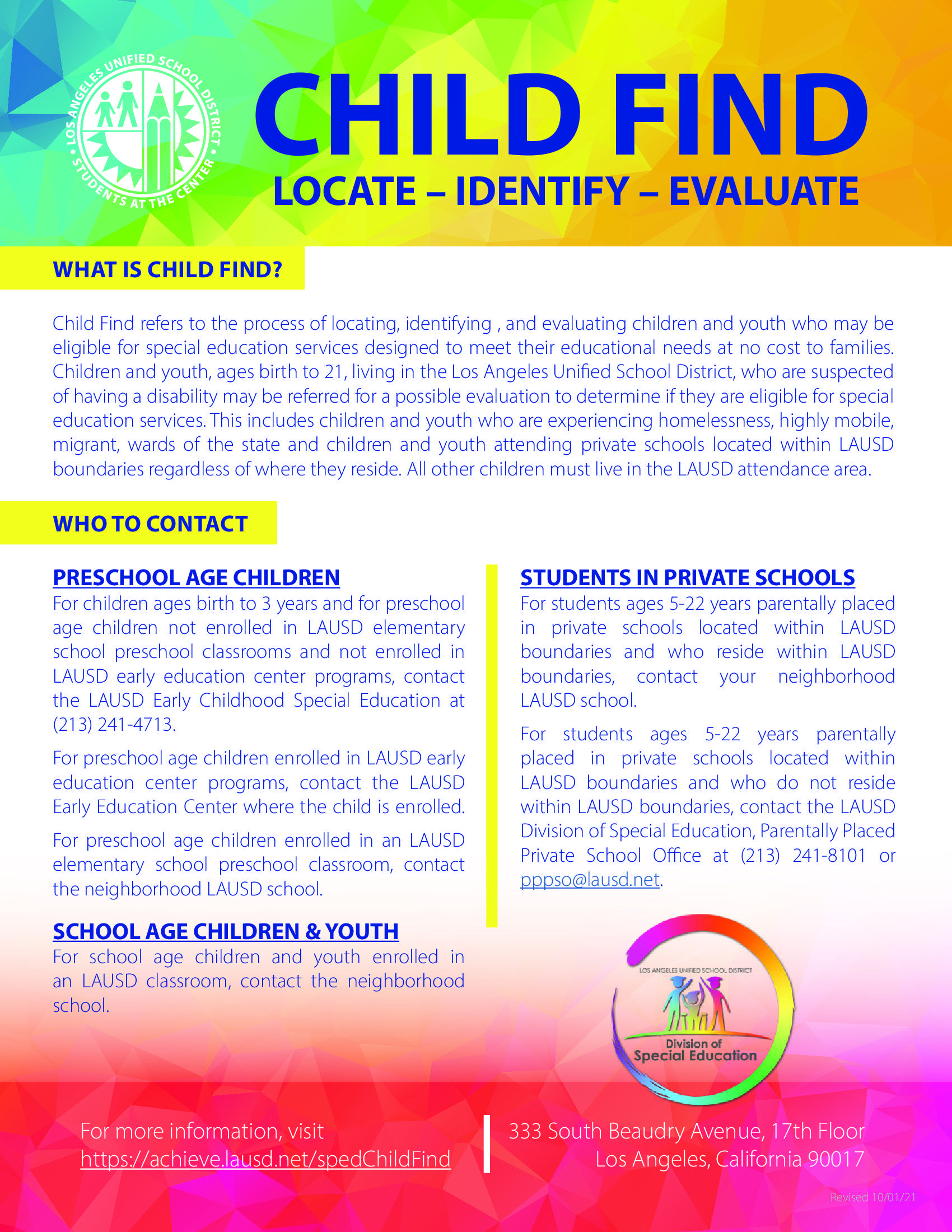 Special Education Resources – Parents – STEAM Business and ...