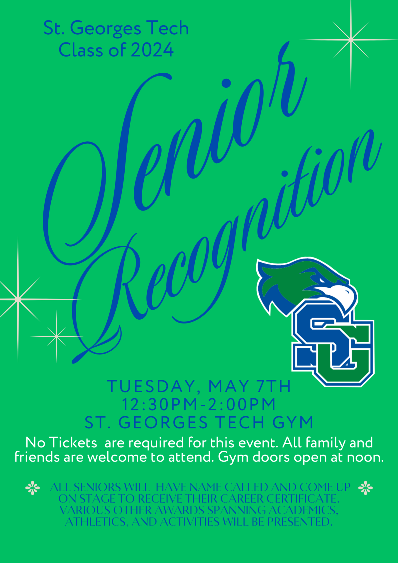 Senior Information - Quick Links - St. Georges Technical High School