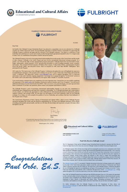 Congratulations Paul Orbe! | Union City High School