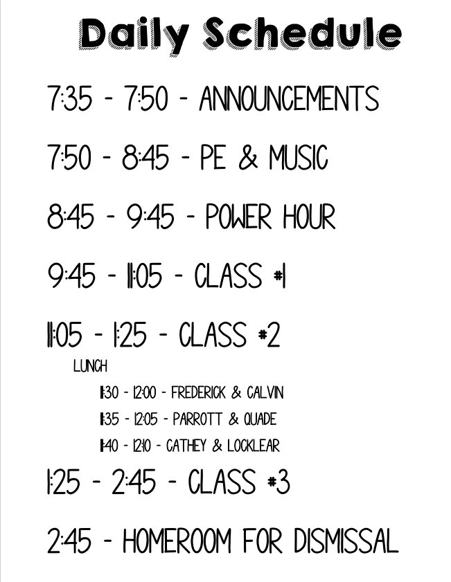 Fifth Grade Class Schedule Jillian Calvin Deer Park Elementary fifth-grade-class-schedule-jillian-calvin-deer-park-elementary