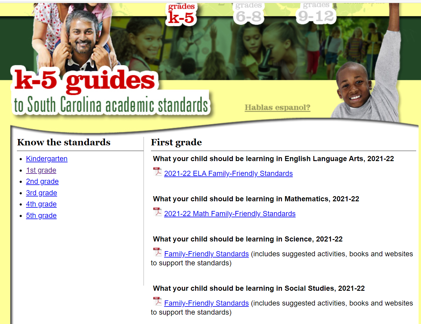 State Curriculum Standard Latoya Latty Hardeeville Elementary School