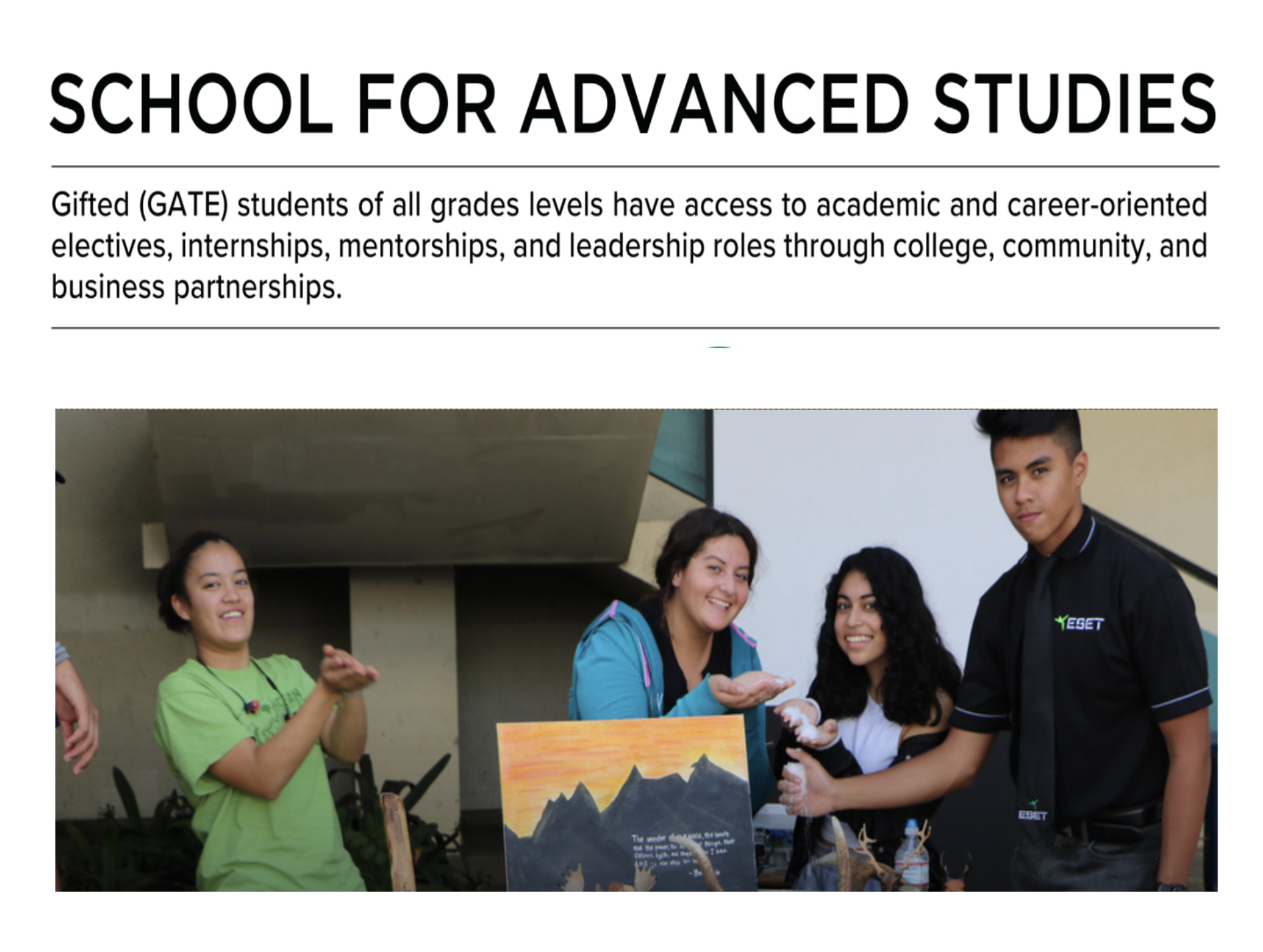 School for Advanced Studies – Academics – Carson Senior High