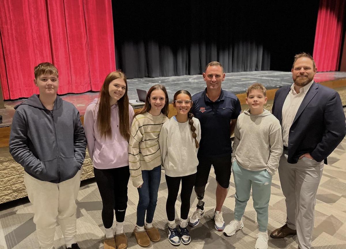 Former Marine inspires IMS students as USMC celebrates 250 years ...
