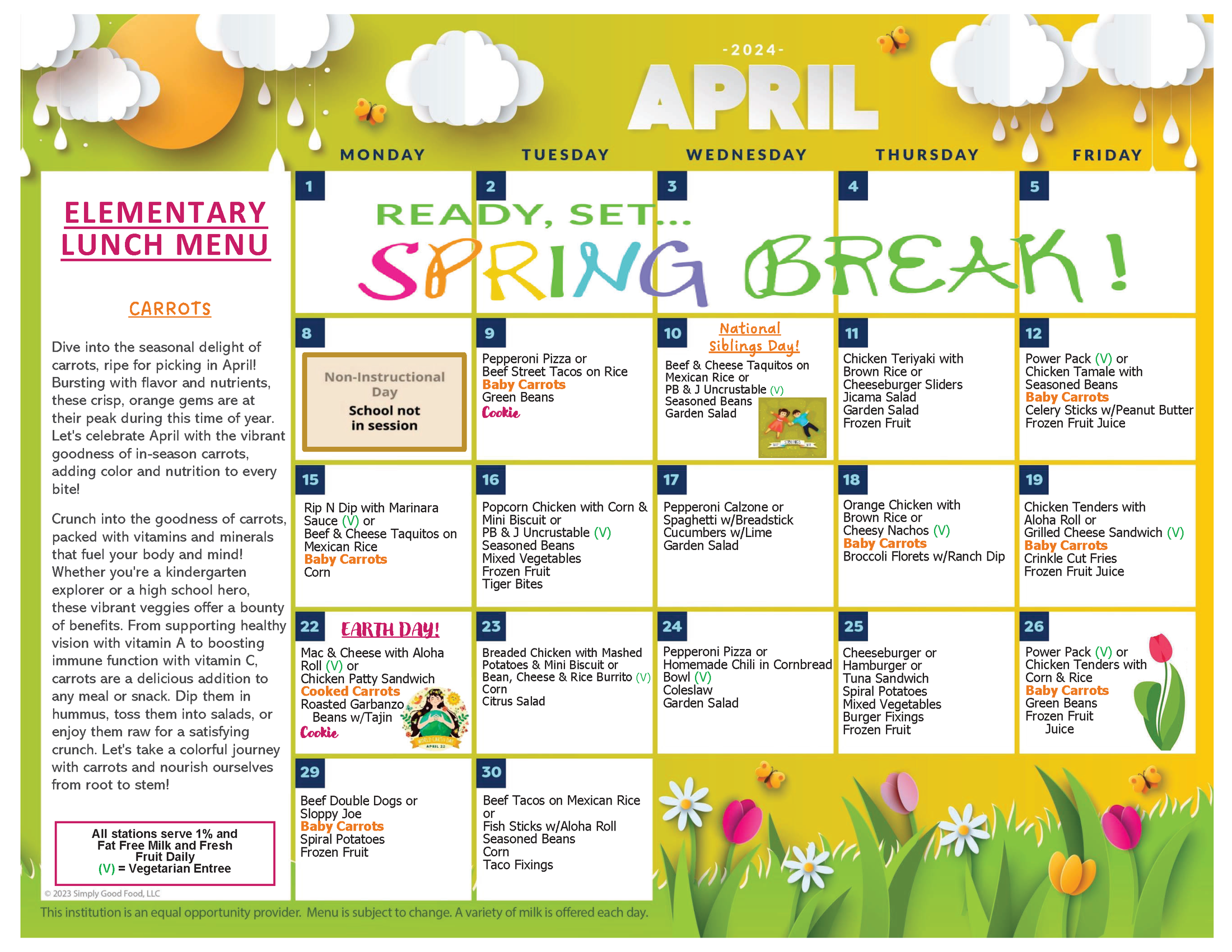 Menus – Nutrition Services – Montebello Unified School District