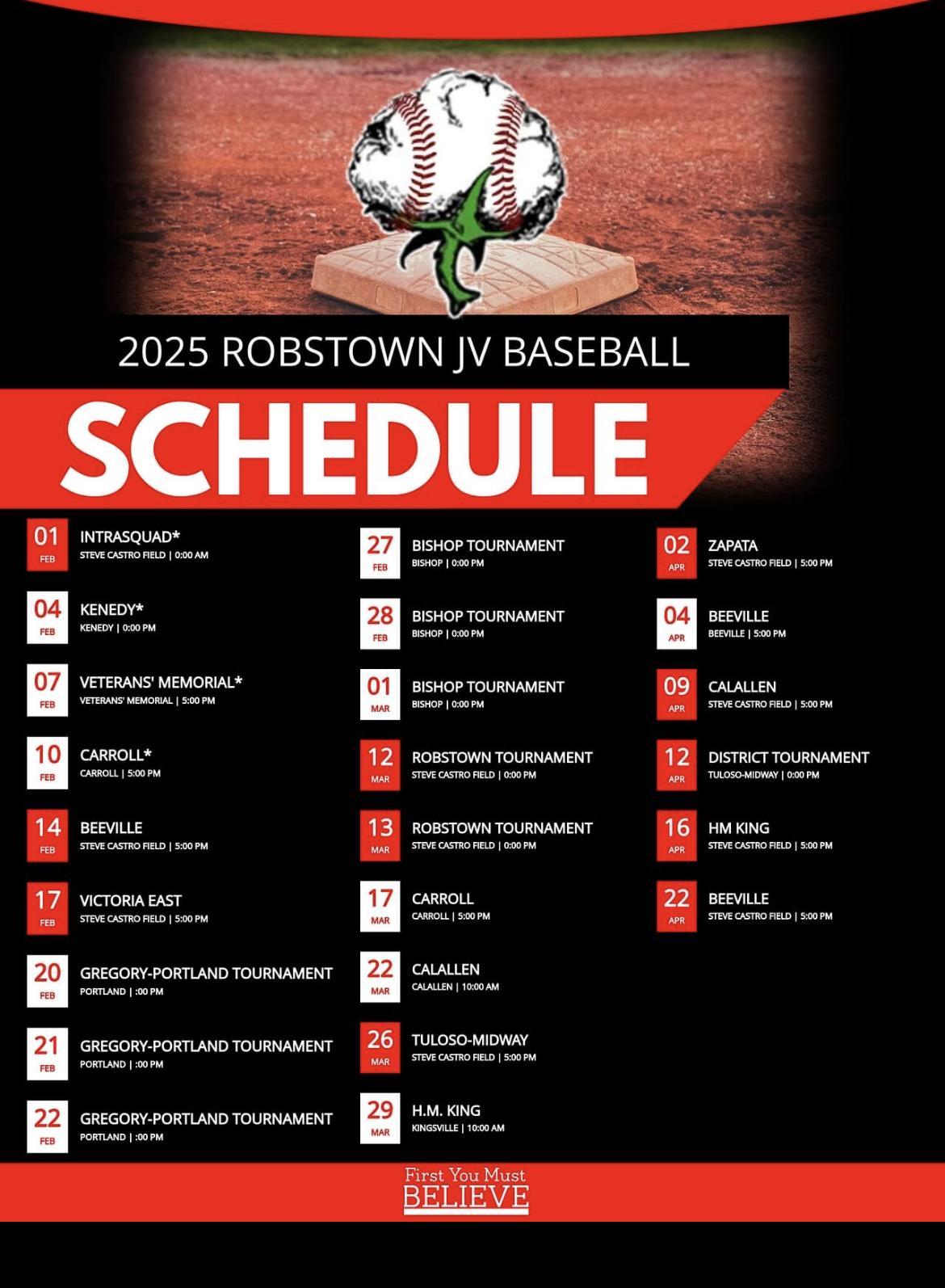 Schedules – Athletics – Robstown Independent School District