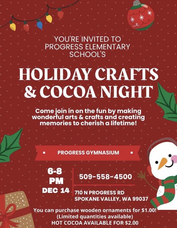 Holiday Craft Night is coming to Progress! | Progress Elementary