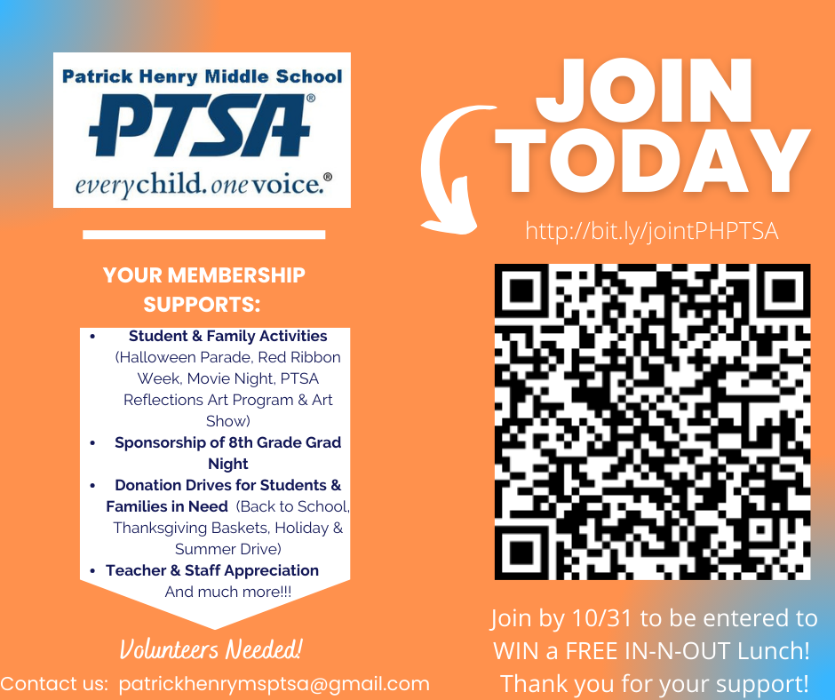Weekly Update – About PHMS – Patrick Henry Middle School