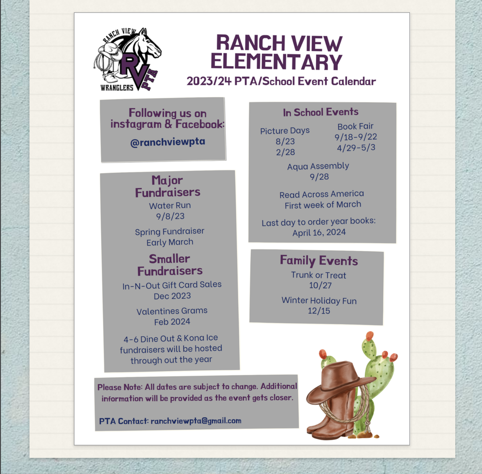 Ranch View Round Up – Our School – Ranch View School
