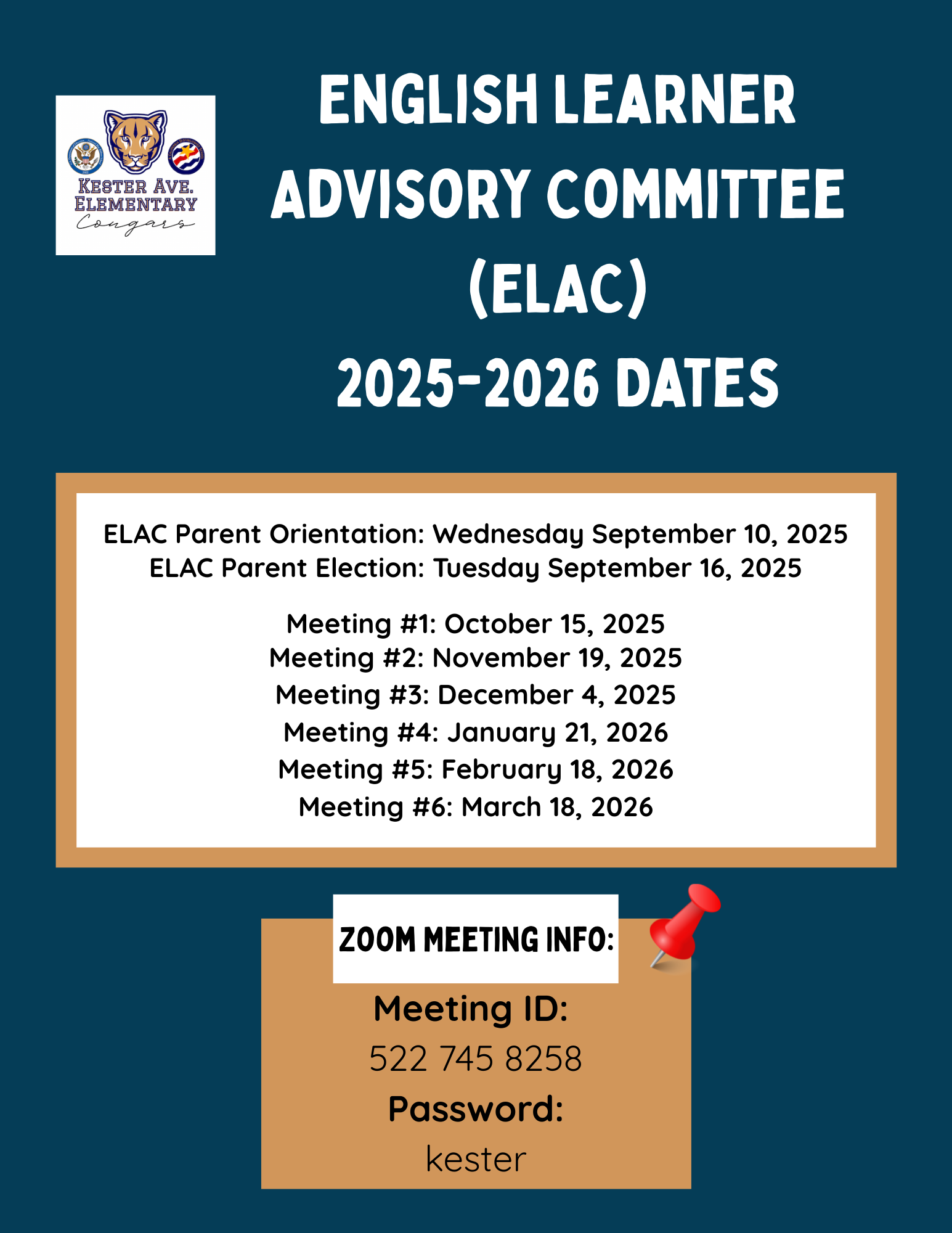English Learners / ELAC – Programs – Kester Elementary/Magnet