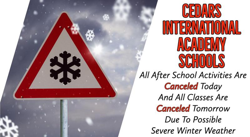All After School Activities Canceled Today, All Classes Canceled ...