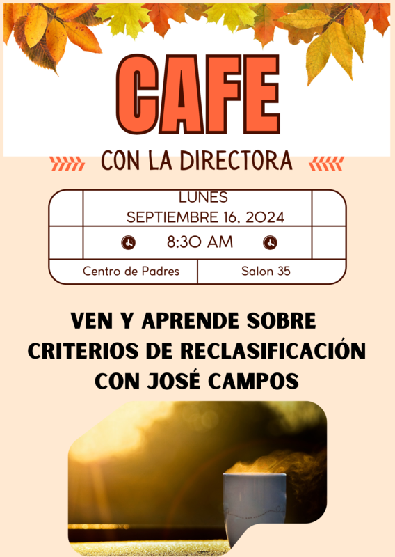 Coffee with the Principal – News & Announcements – Roy Romer Middle School