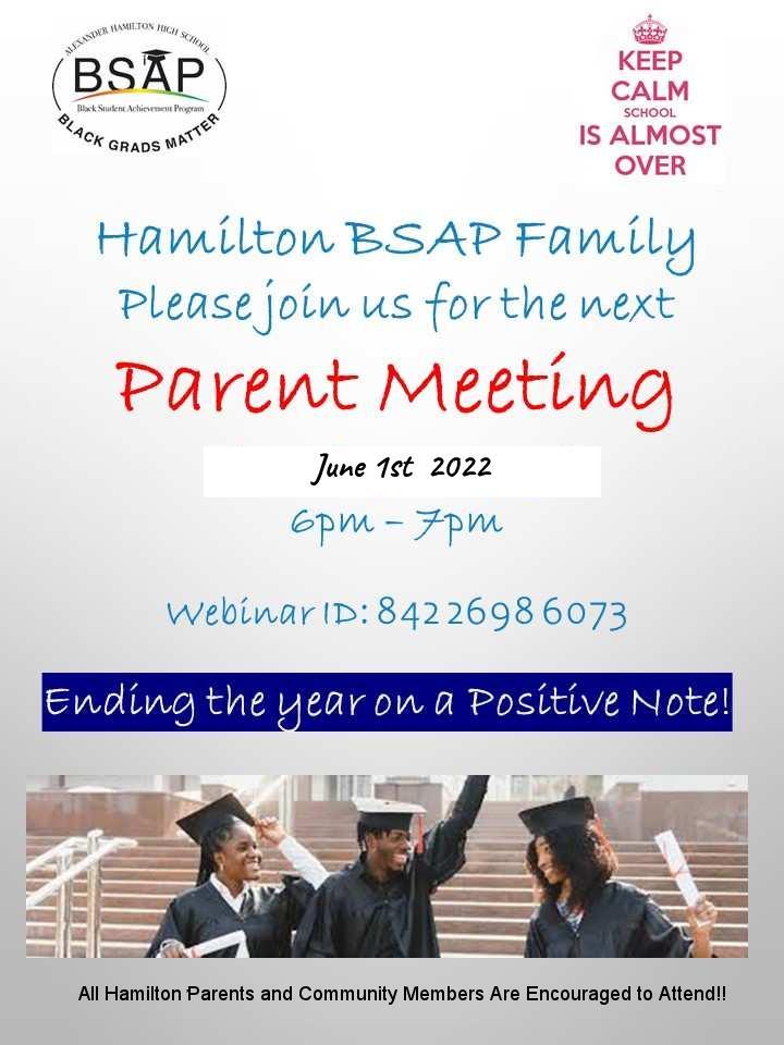 BSAP Events – Black Student Achievement Plan – Alexander Hamilton ...