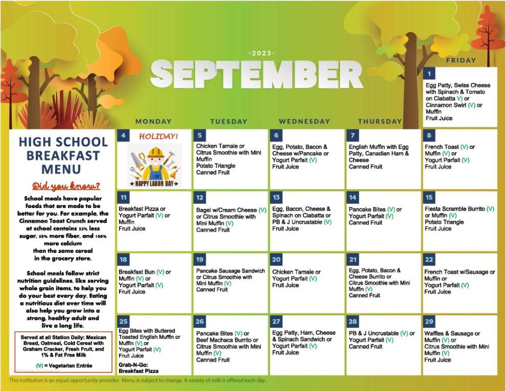 Breakfast/Lunch Menu – Parents/Students – Applied Technology Center ...