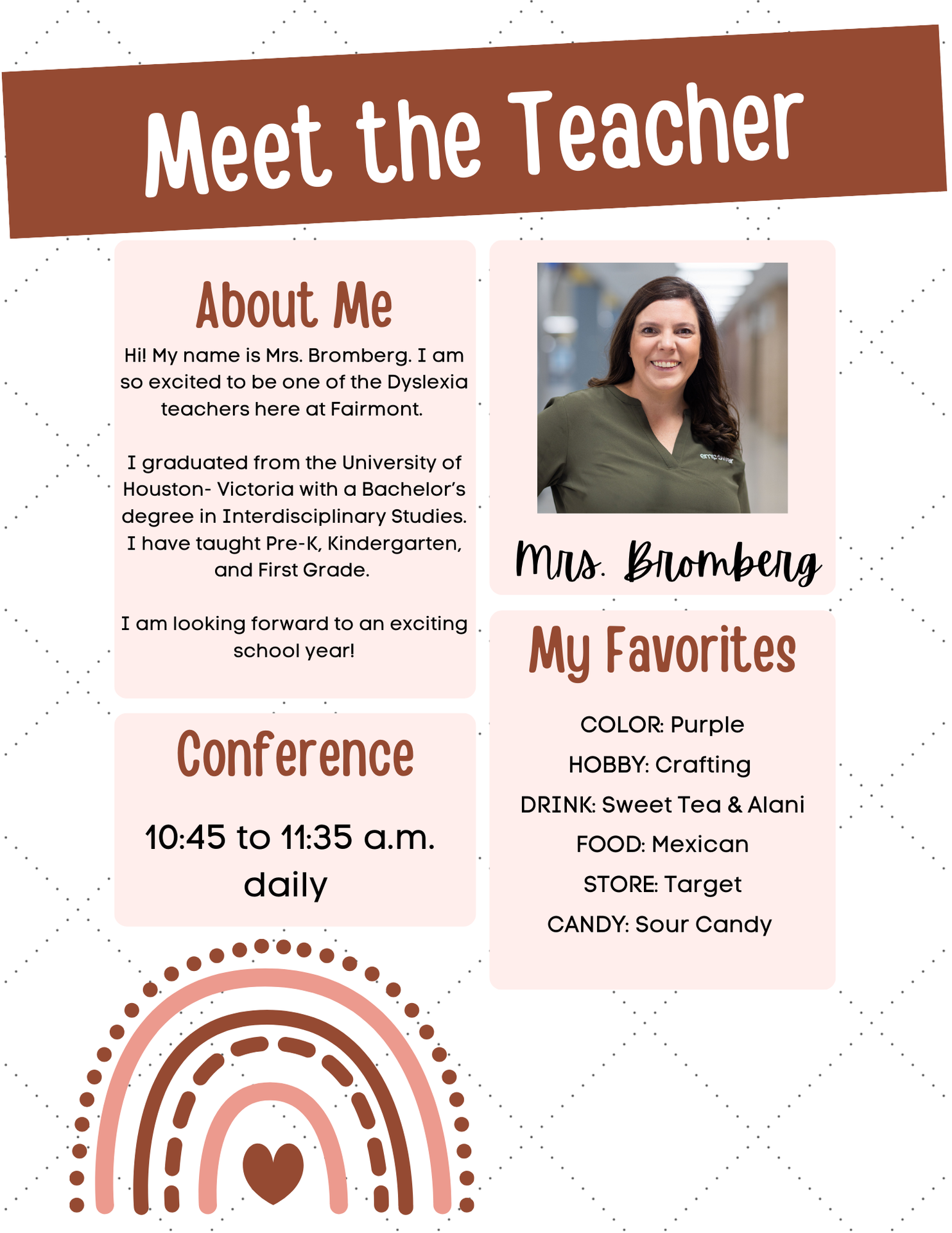 Meet the Teacher – Mrs. Amber Bromberg – Fairmont Elementary