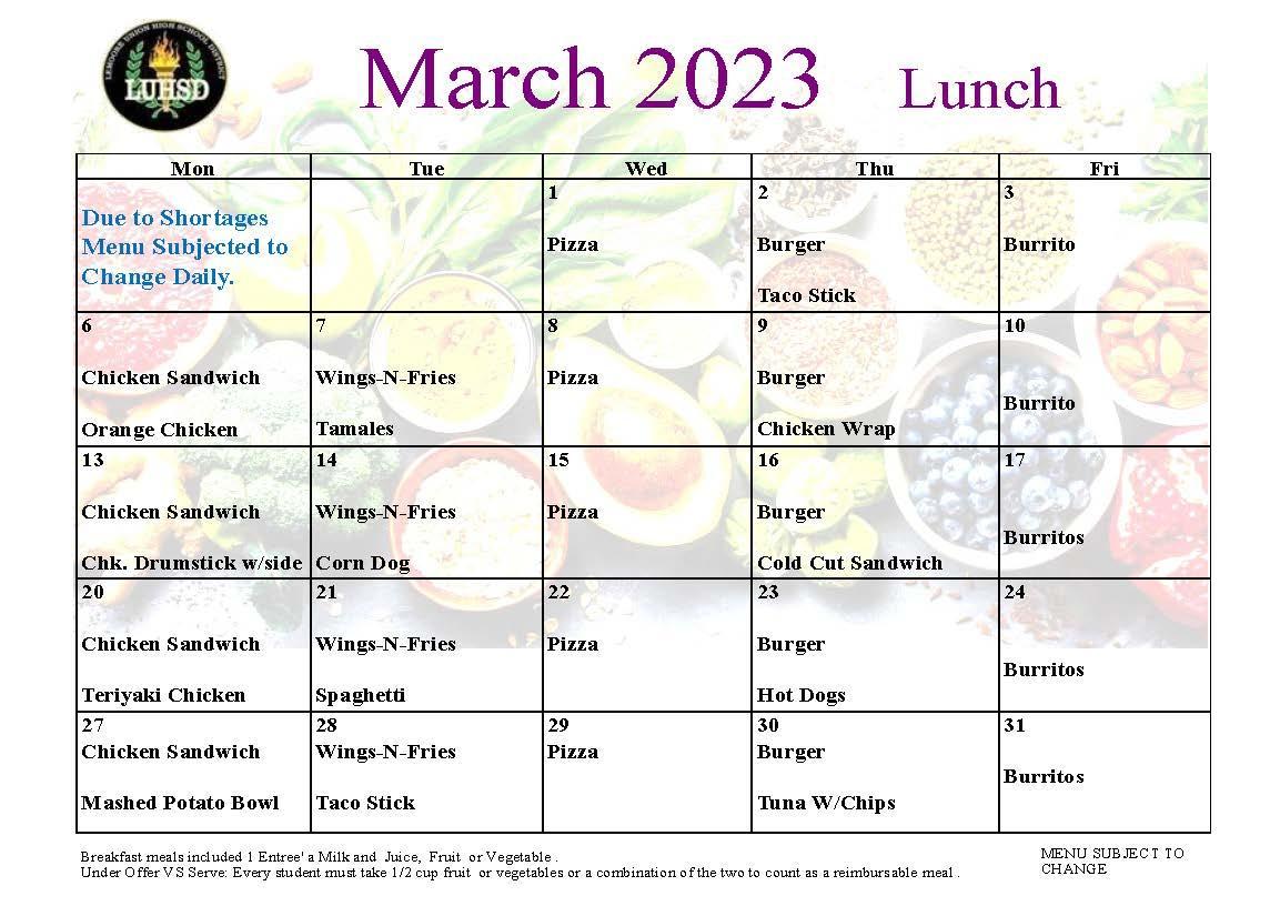 Nutritional Services – Nutritional Services – Lemoore Union High School ...