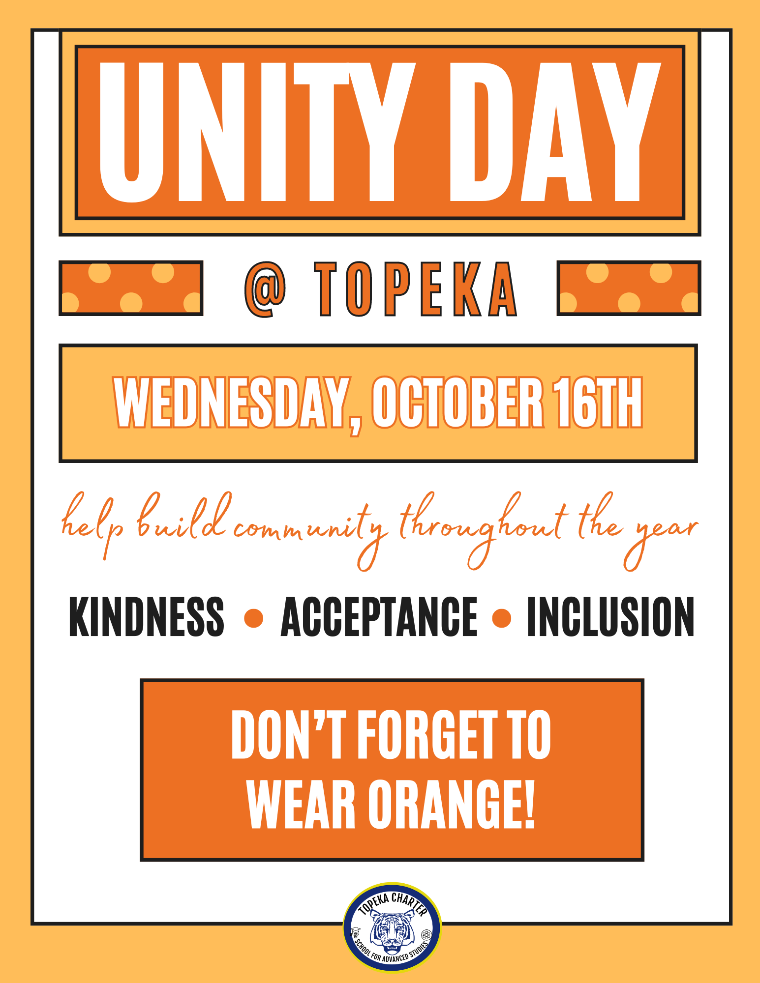 Unity Day at Topeka | Topeka Drive Charter School for Advanced Studies