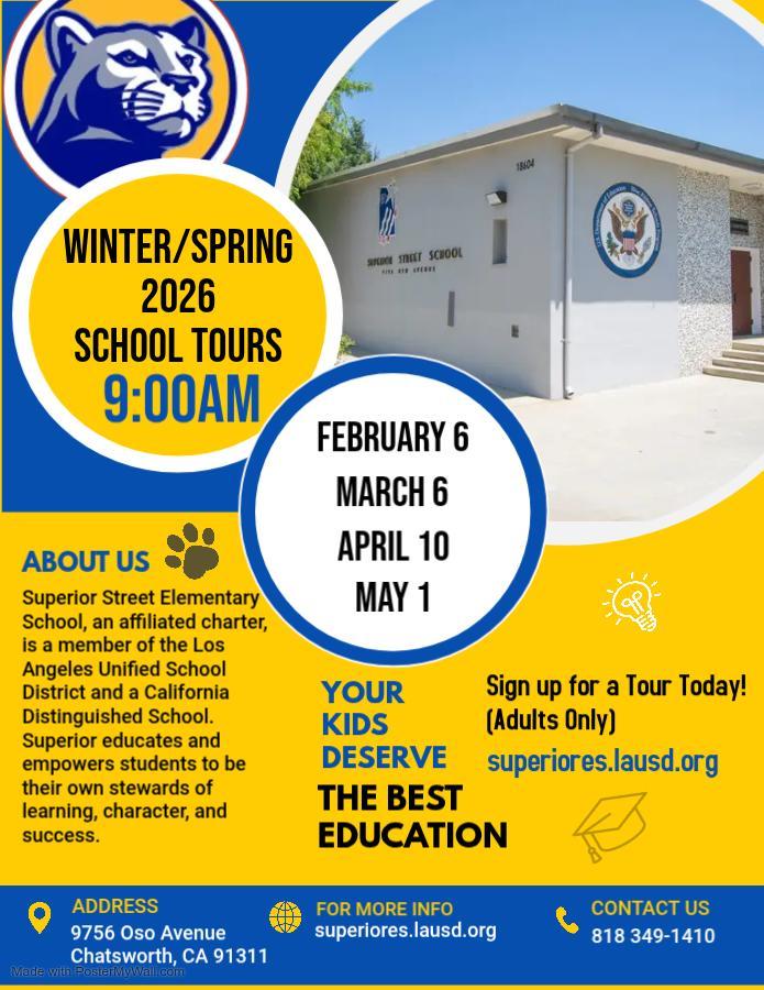 School Tours – About Us – Superior Street Elementary