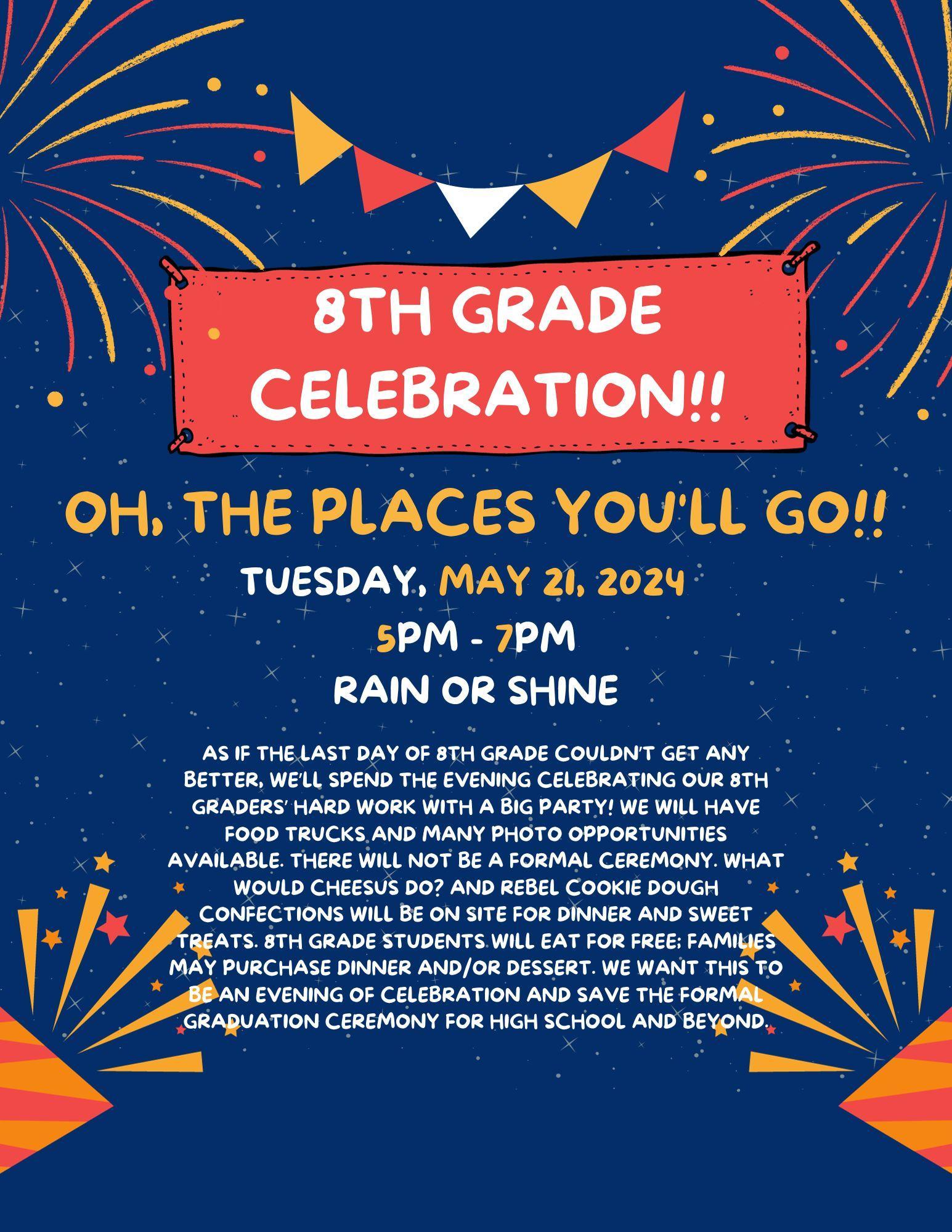 8th Grade Celebration/8th Grade Important News – Middle School ...