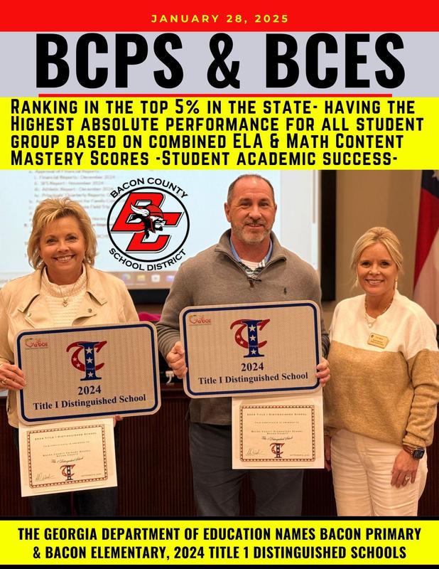 Bacon Primary Bacon Elementary Named Title 1 Distinguished Schools Bacon Primary Bacon Elementary Named Title 1 Distinguished Schools