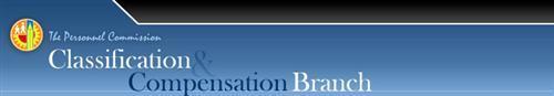 Classification and Compensation Branch – Personnel – Personnel Commission