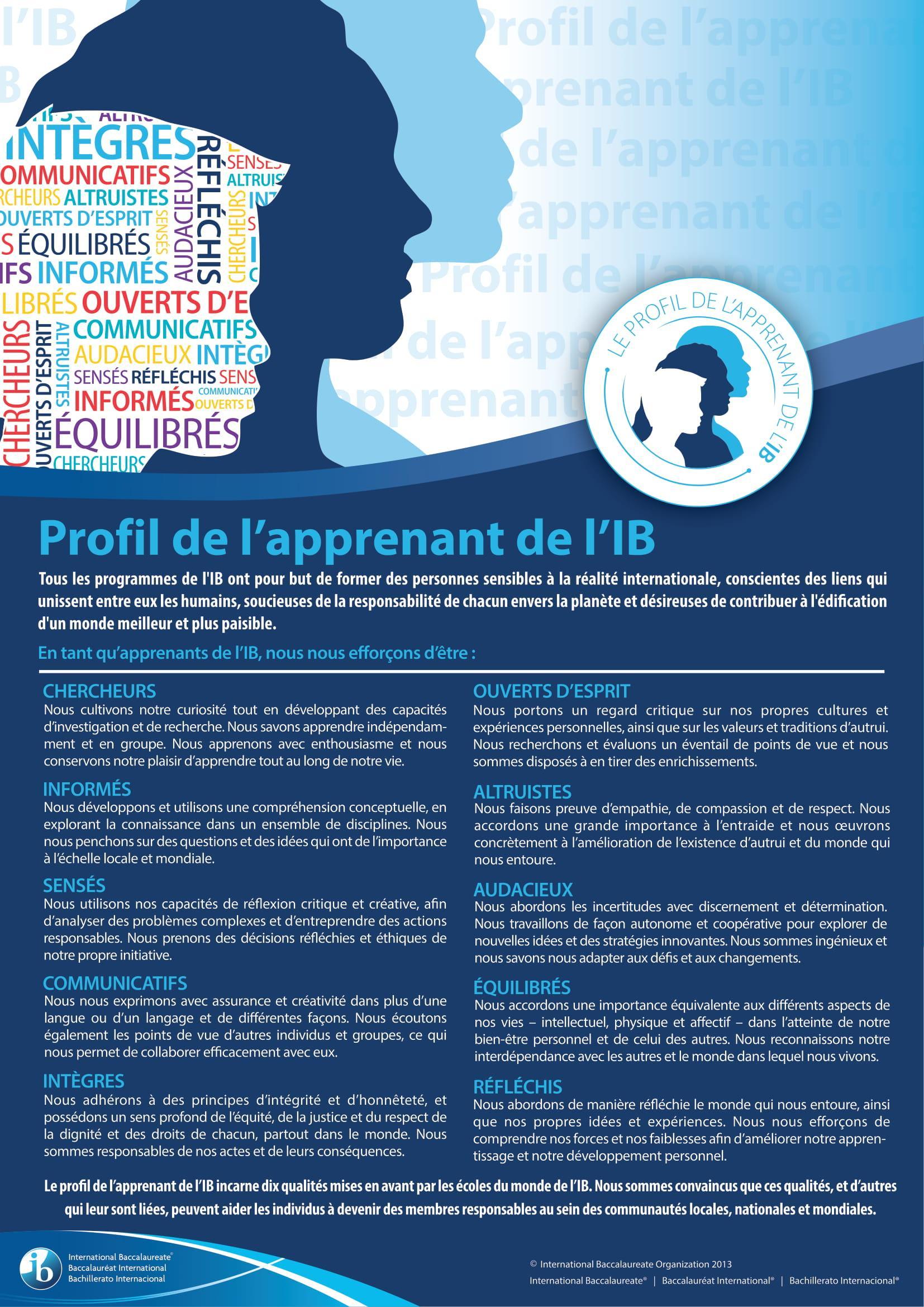IB Learner Profile Learner Profile Josephine C Locke Elementary