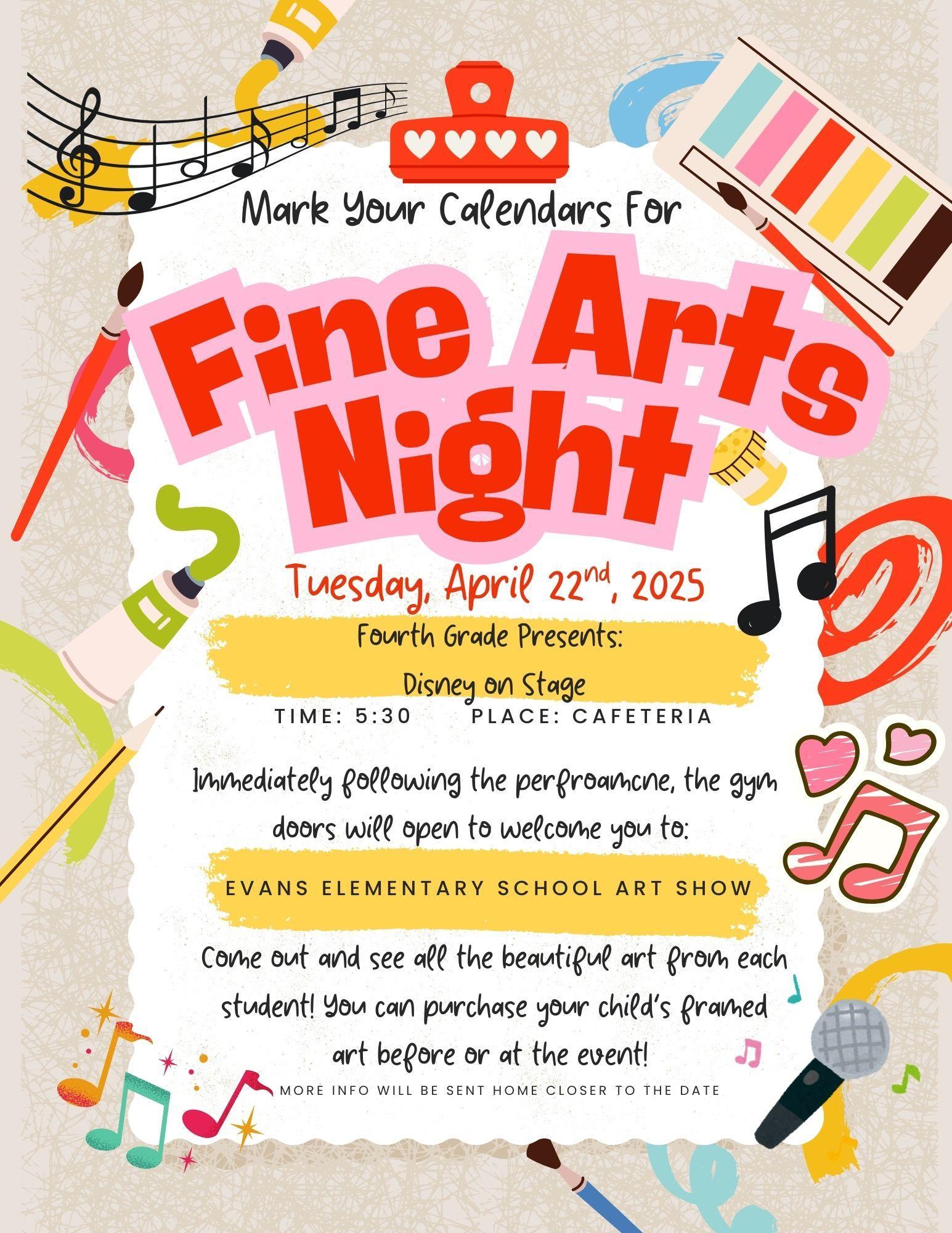 Fine Arts night | Evans Elementary School