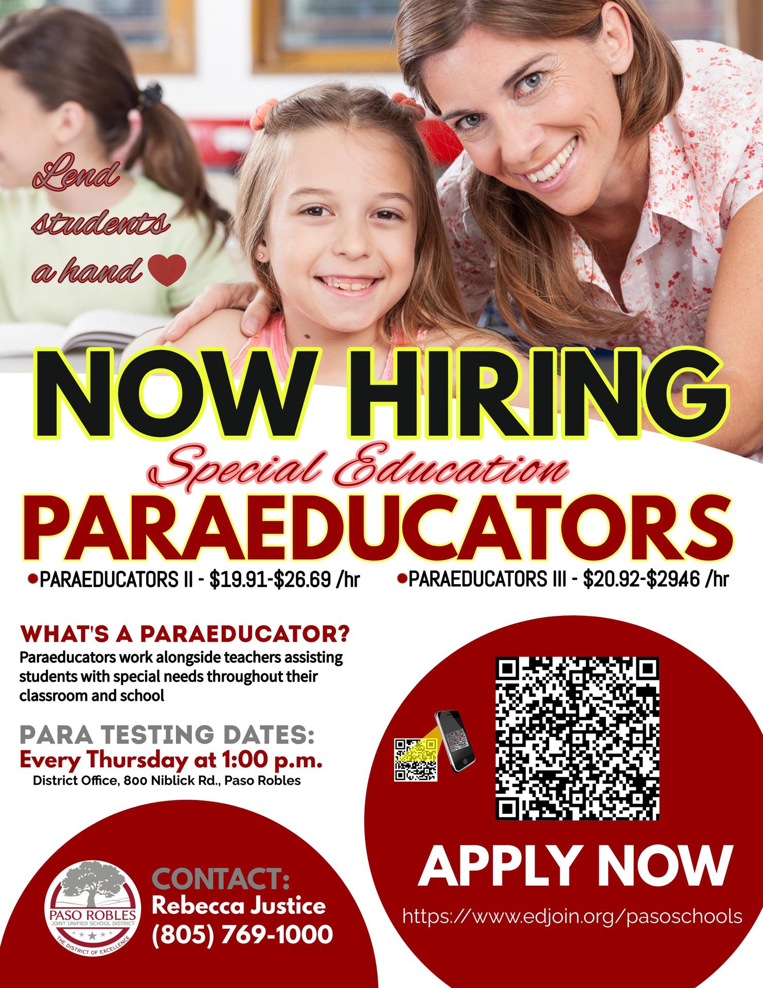 Employment Opportunities – Human Resources – Paso Robles Joint Unified ...