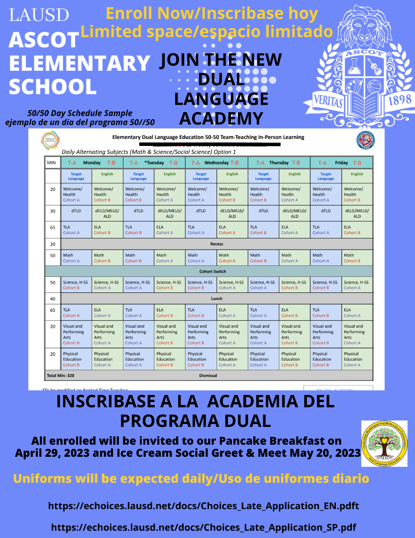 Join the New Dual Language Academy | Ascot Avenue Elementary