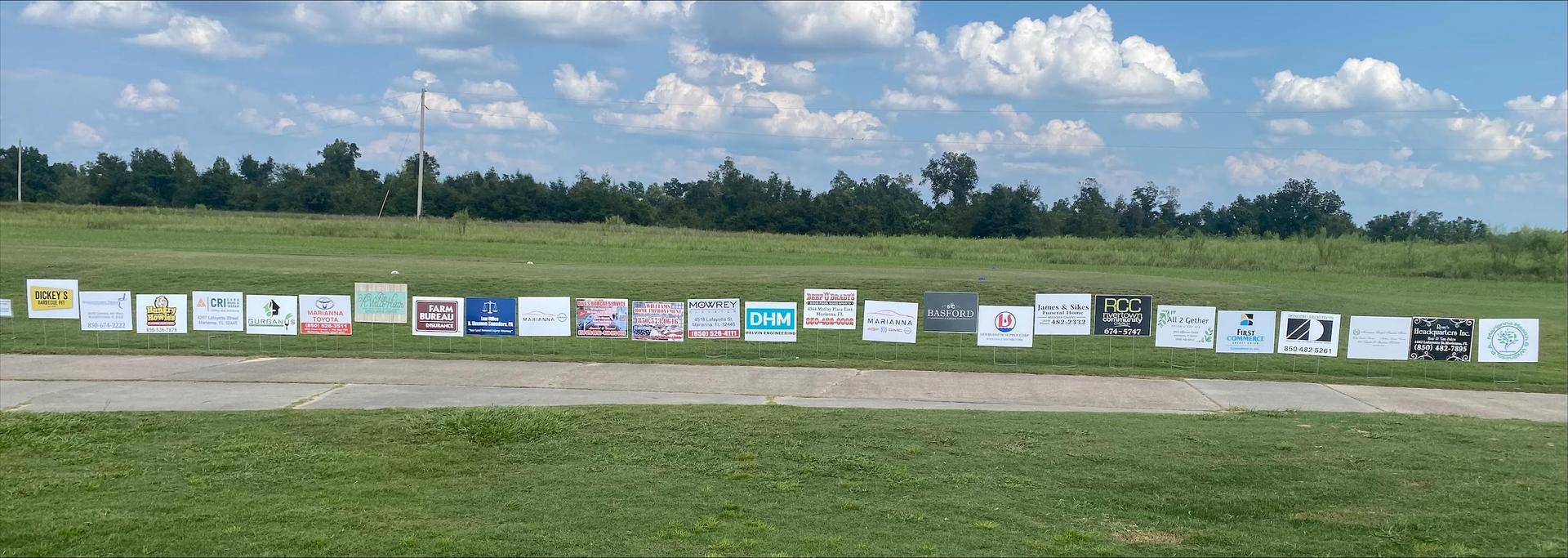 2023 Sponsors Display – Golf – Marianna High School