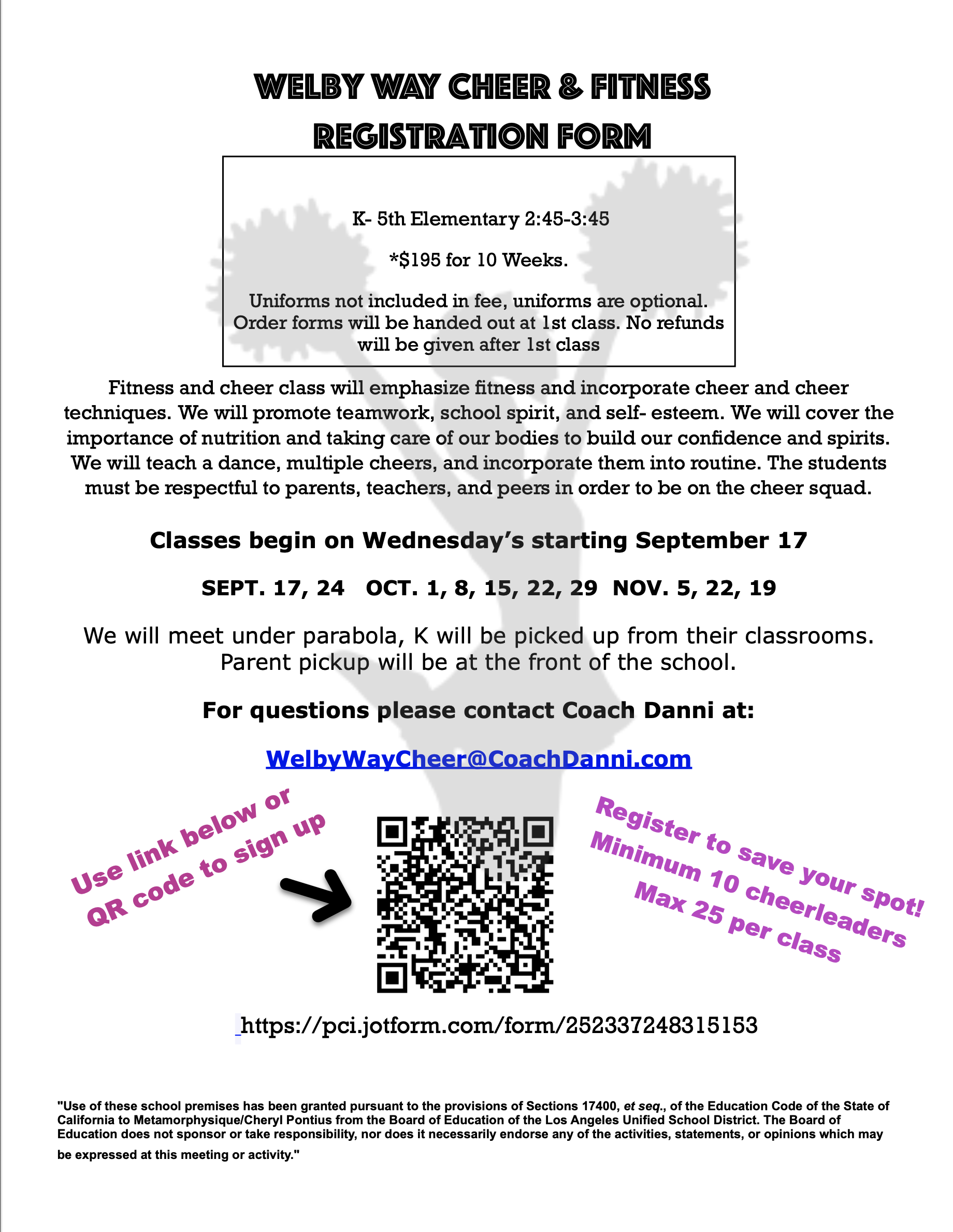 Cheer and Fitness – Programs and Clubs – Welby Way Charter Elementary ...